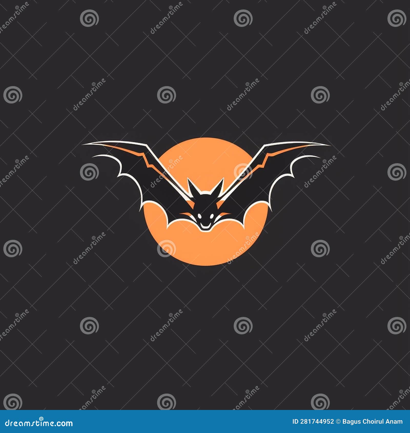 The Minimalist Bat Logo Vector Stock Illustration - Illustration of ...