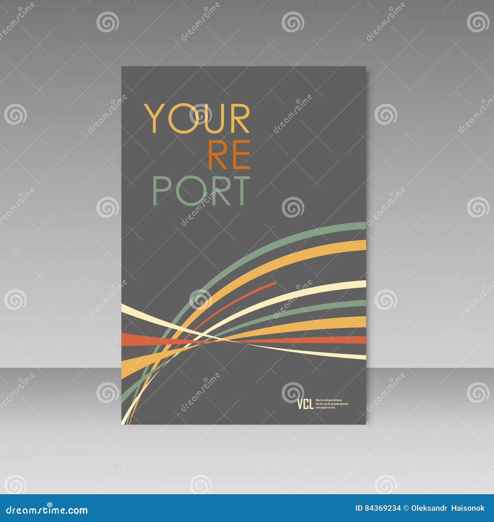 Simple Box Brochure Flyer Design Layout Template In A4 Size, Vector ...
