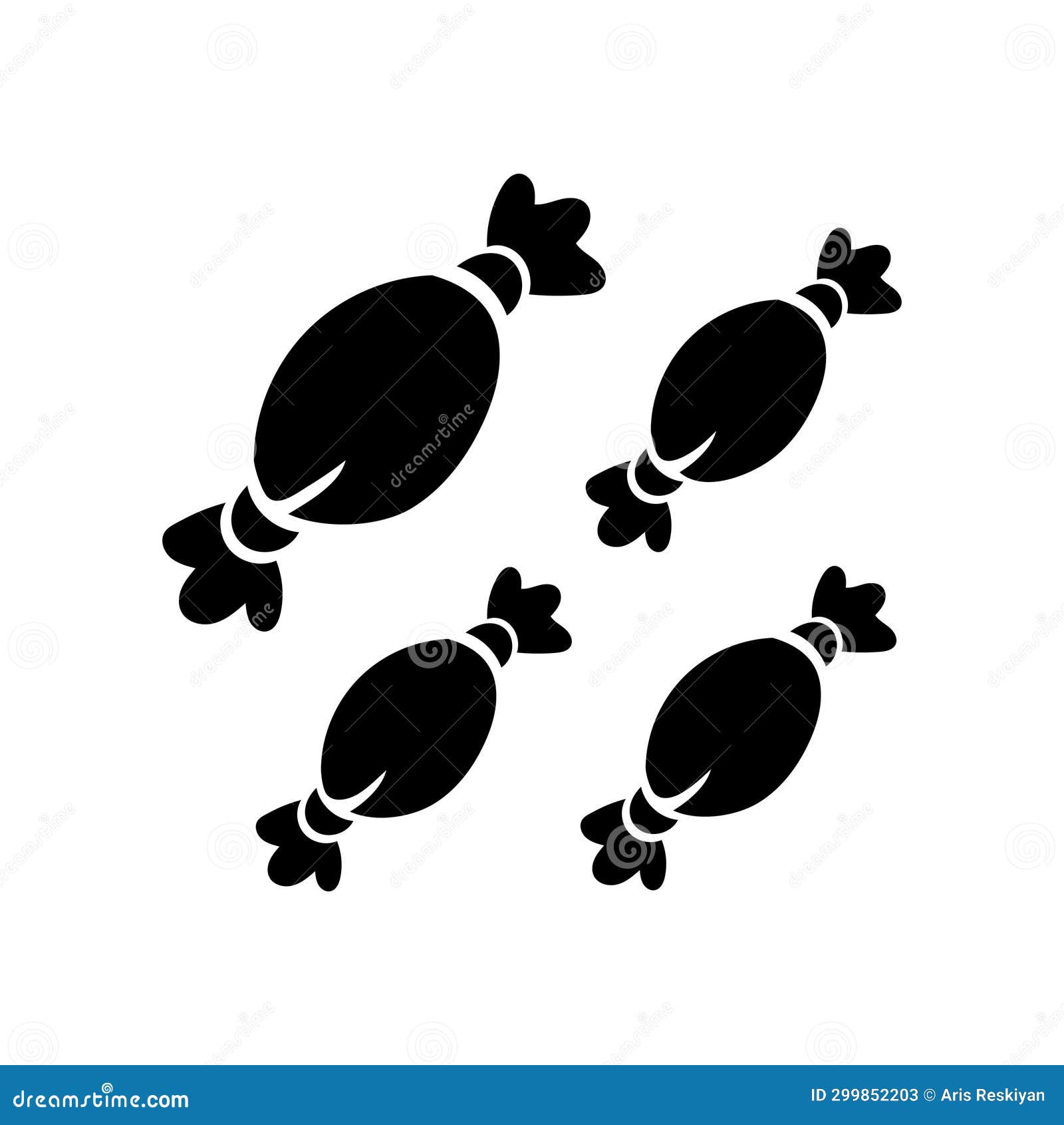 Vector of simple candy, stock vector. Illustration of celebration ...