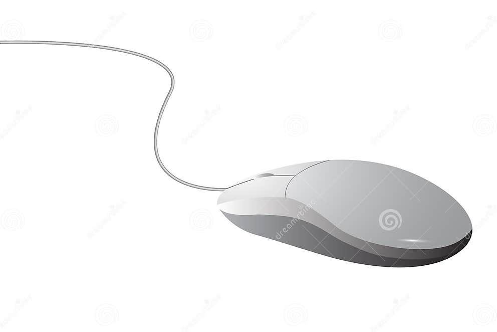 Vector Simple of Computer Mouse Stock Vector - Illustration of plastic ...