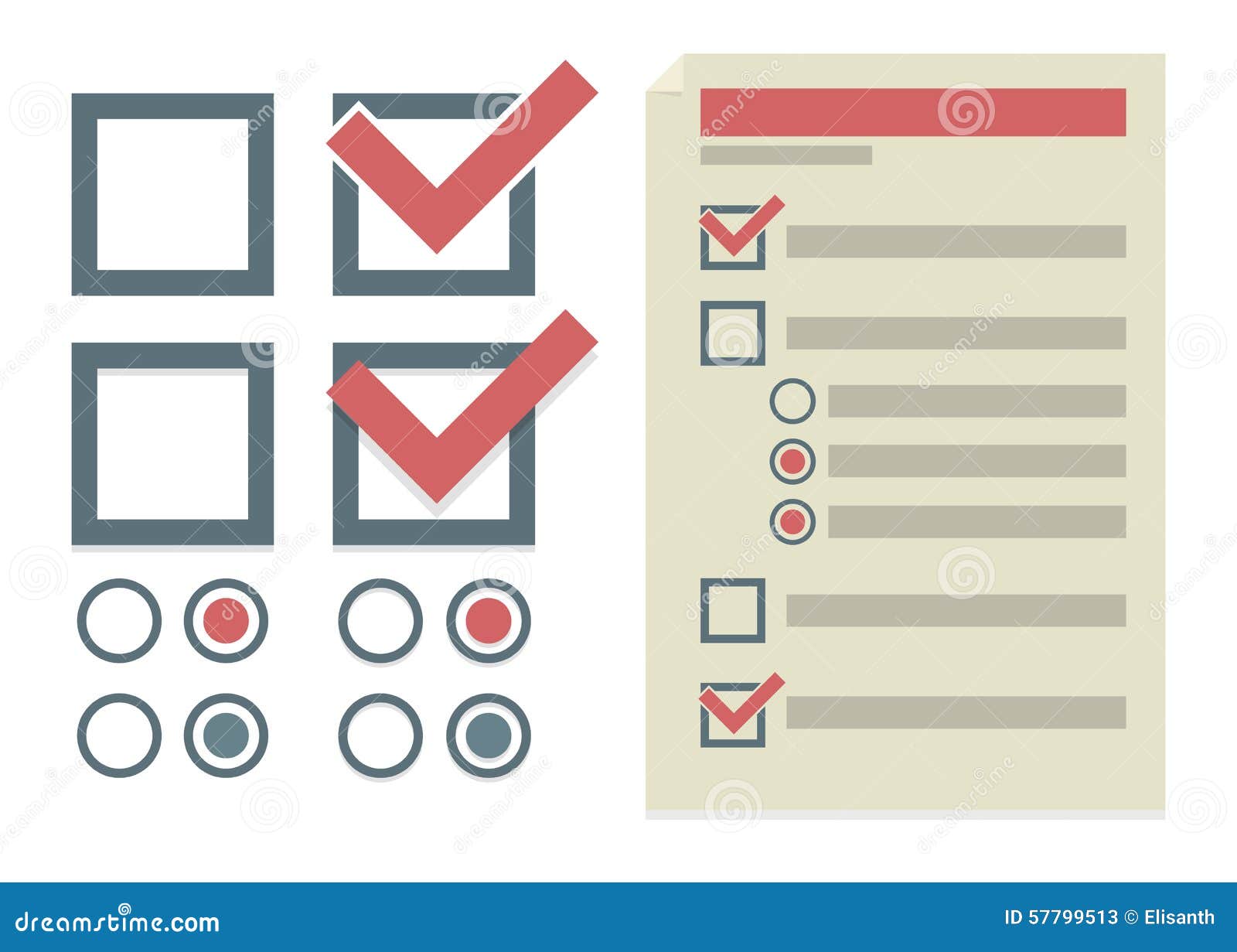 Vector Simple Design Elements for To Do List Stock Vector ...