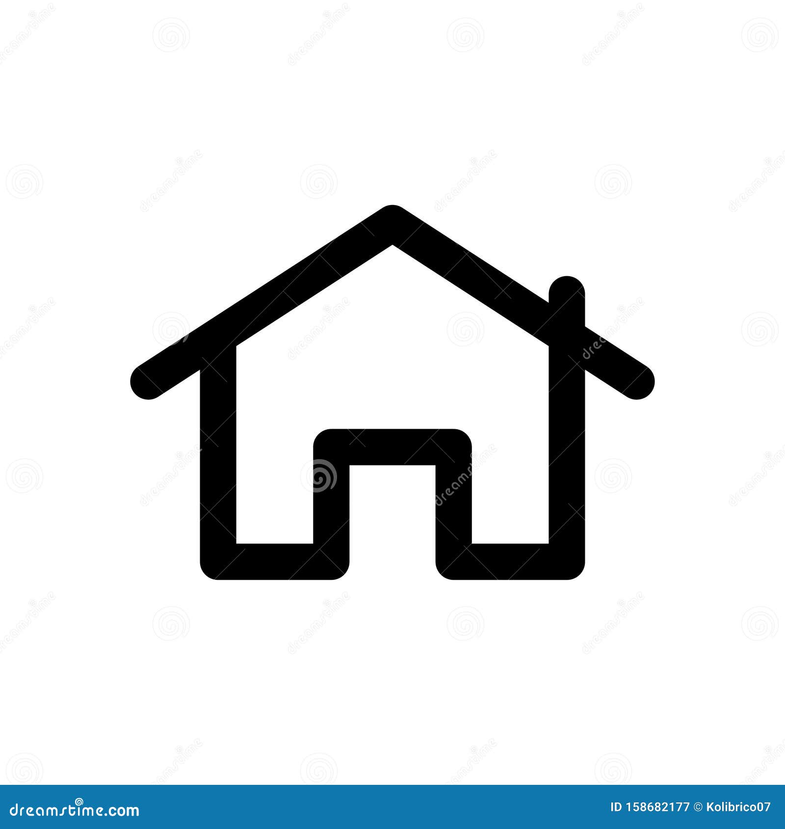 Vector Simple Home Icon. Vector House Symbol Stock Vector ...