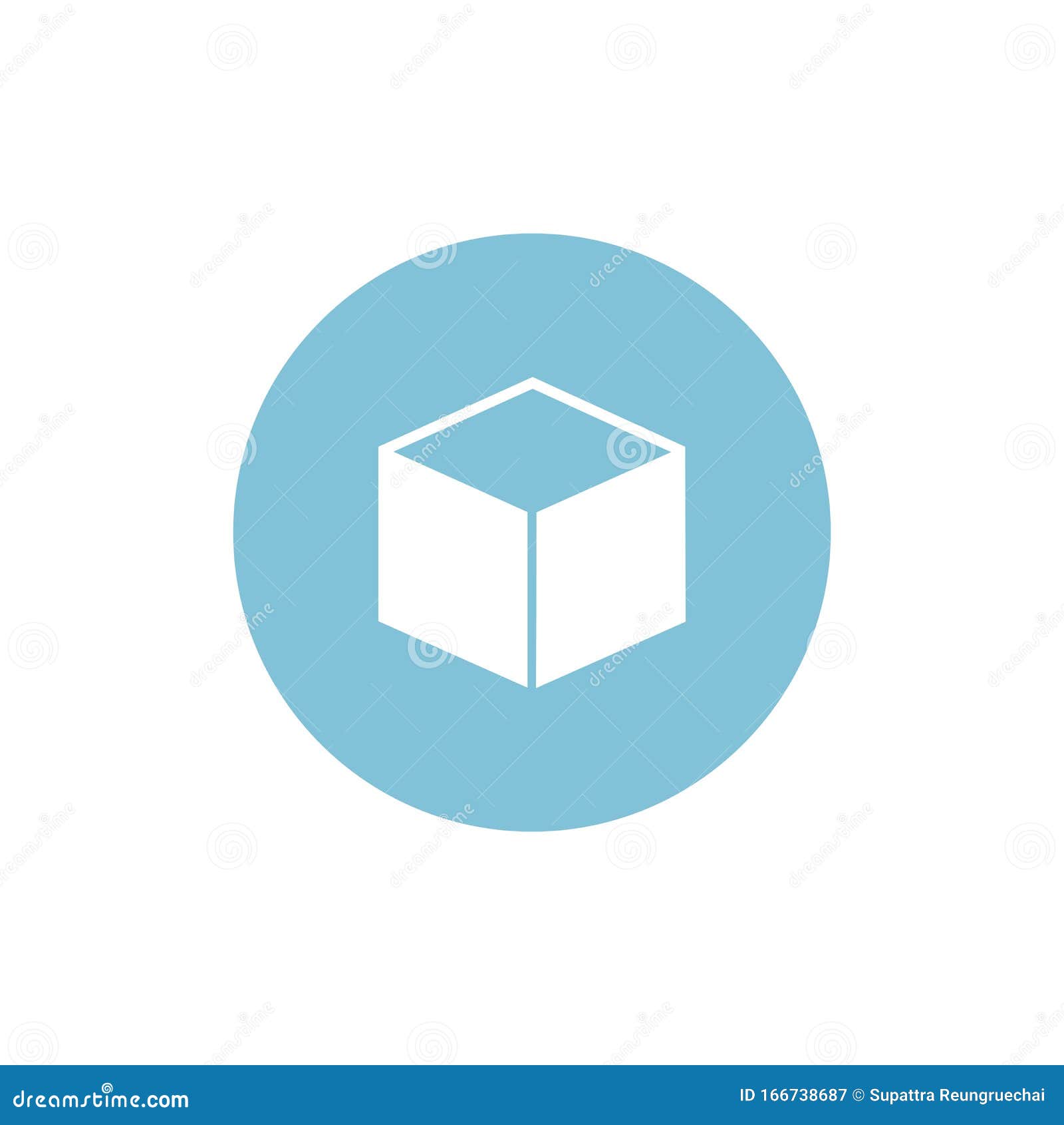 The Vector Simple Icon Box, Minimal Style. Stock Vector - Illustration ...