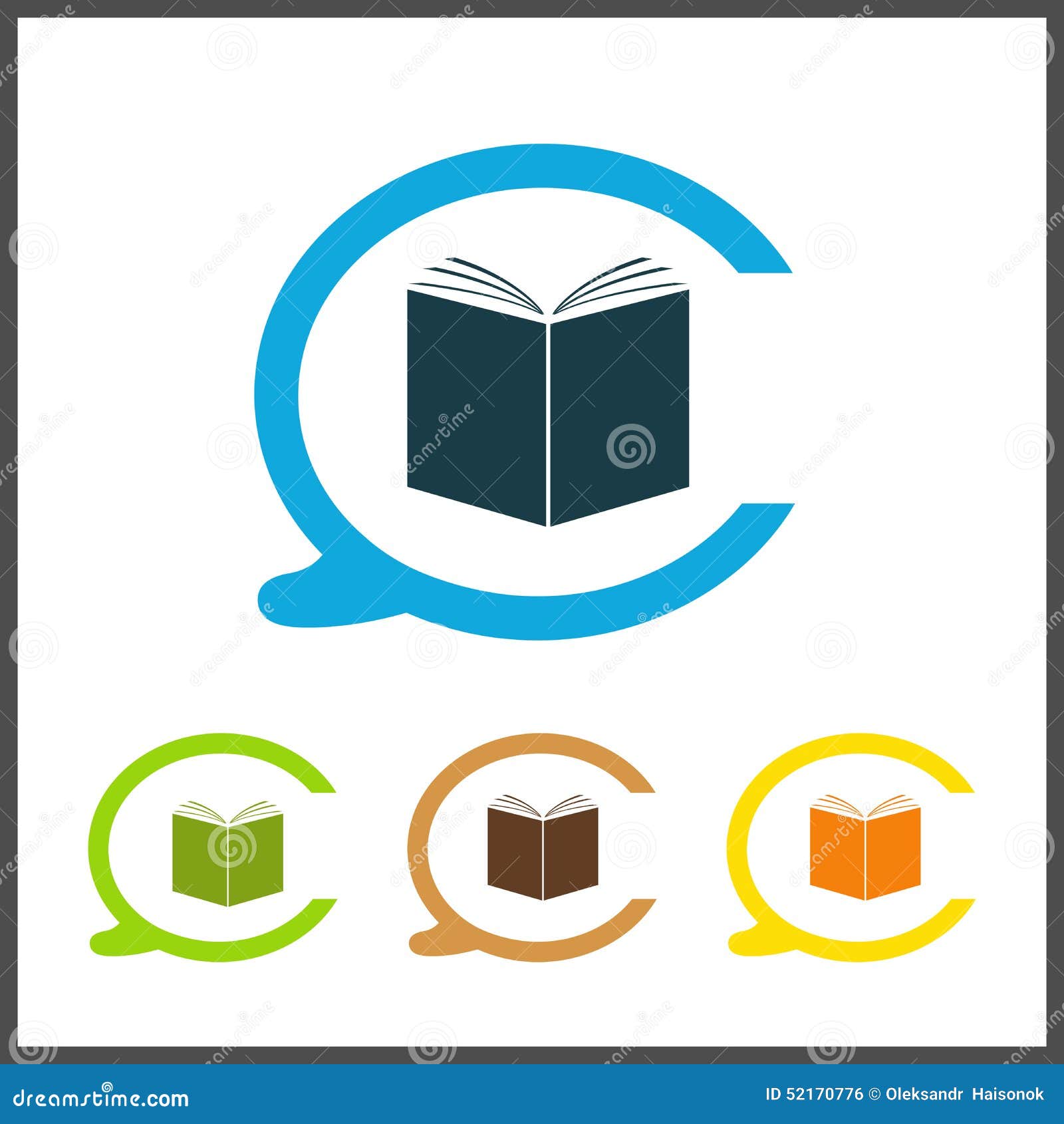 Vector Simple Icon Library. Opened White Book Stock Vector ...