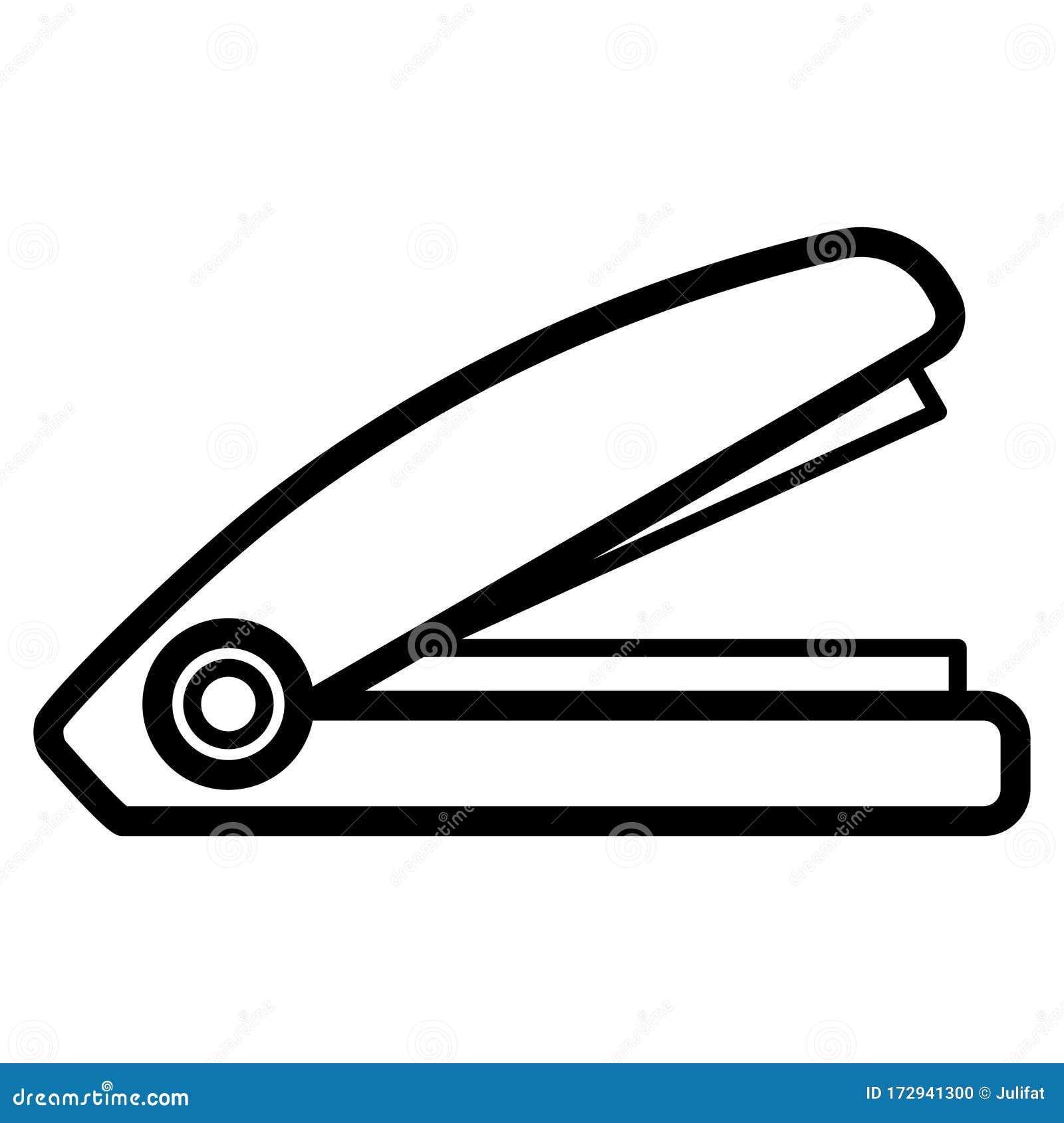 Vector Simple Icon of Staple. Stock Vector - Illustration of ...