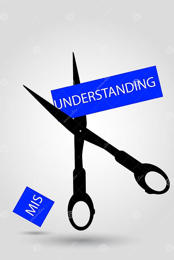 Vector Simple Illustration for Misunderstanding Stock Vector ...