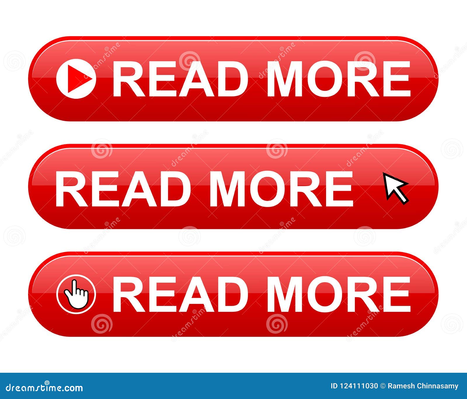 Read more button stock vector. Illustration of colors - 124111030