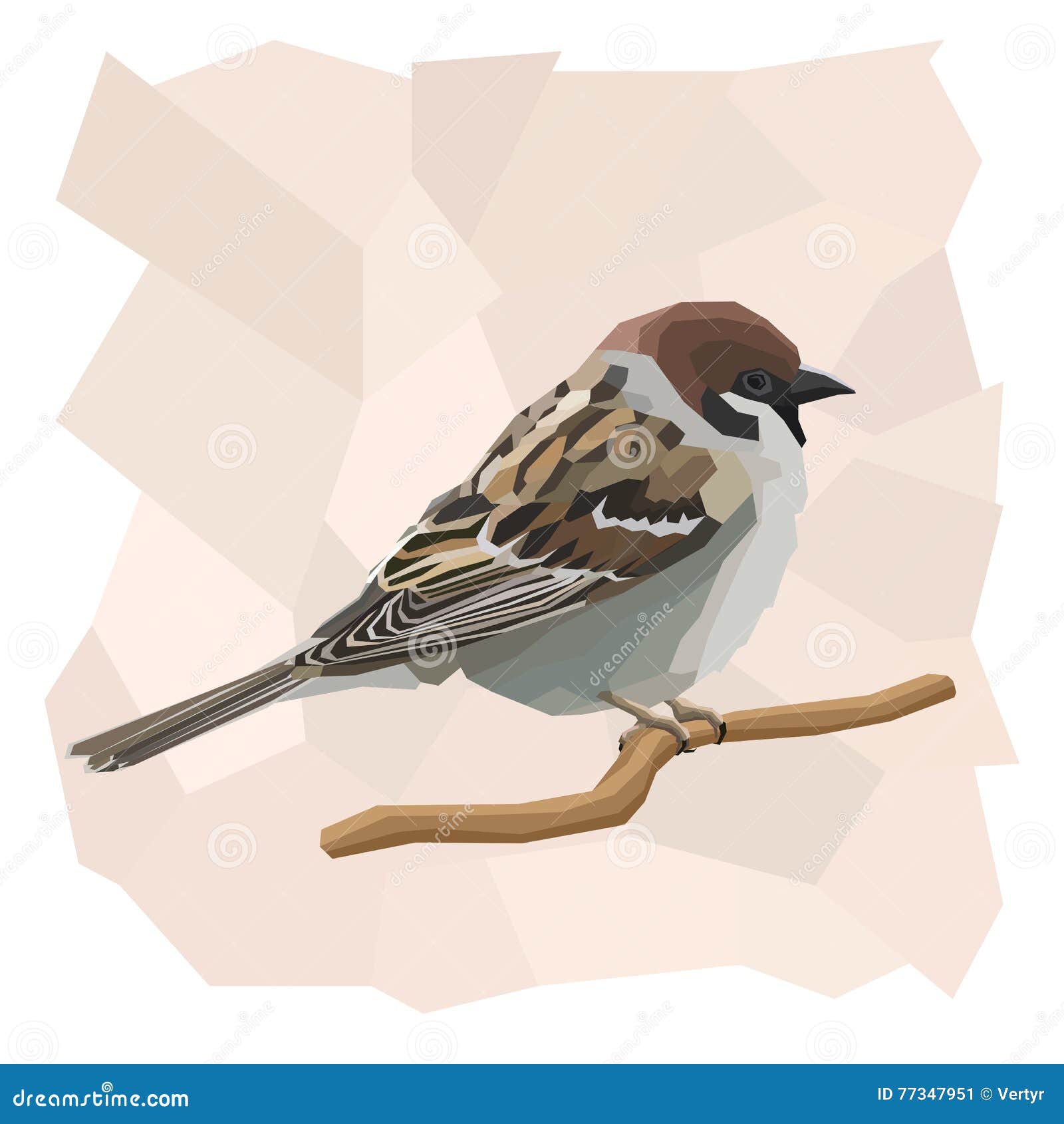 Sparrow Bird Farmer Grain Field Cartoon Illustration | CartoonDealer ...