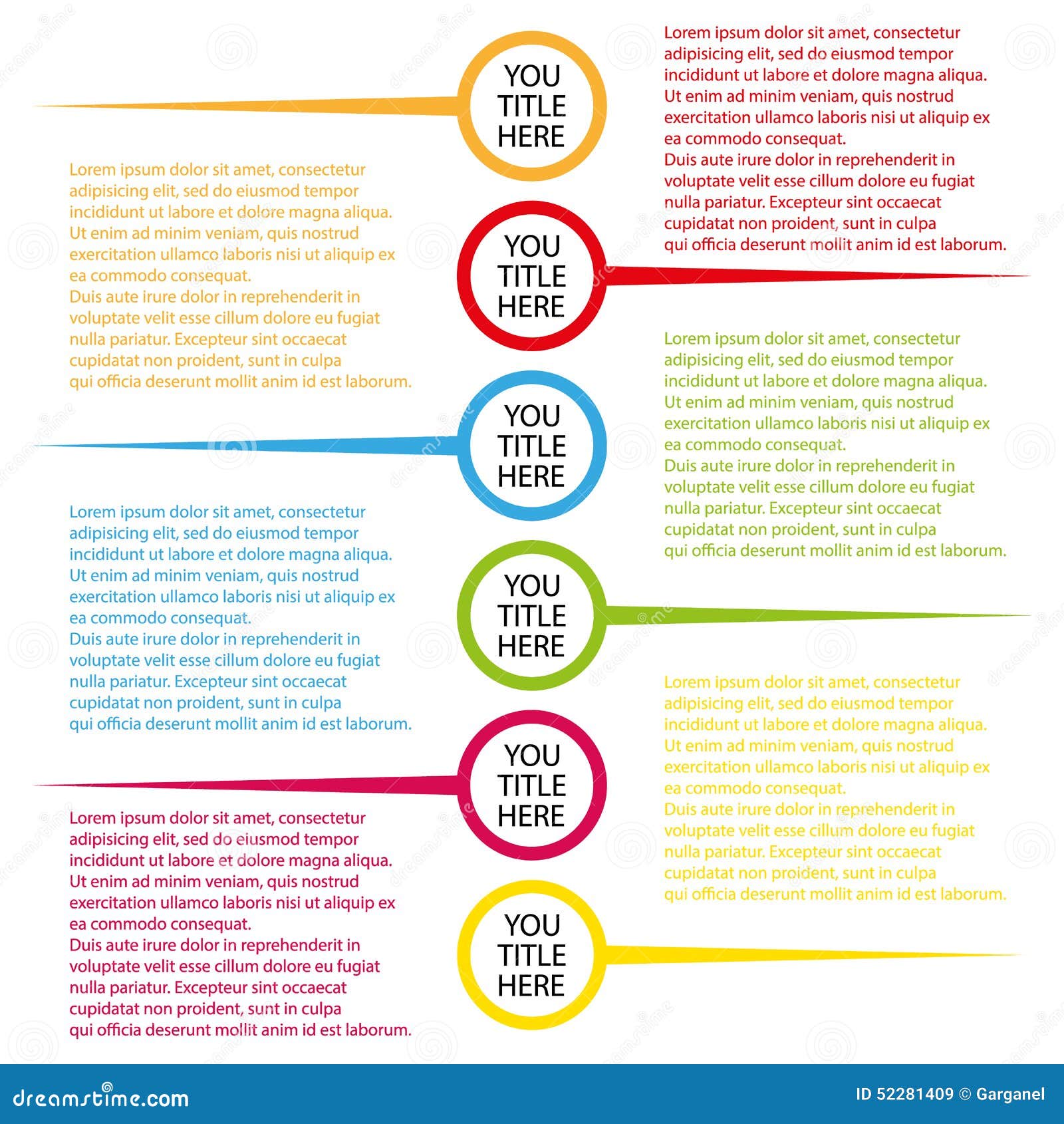Vector - Simple Infographic Template Stock Illustration - Illustration ...
