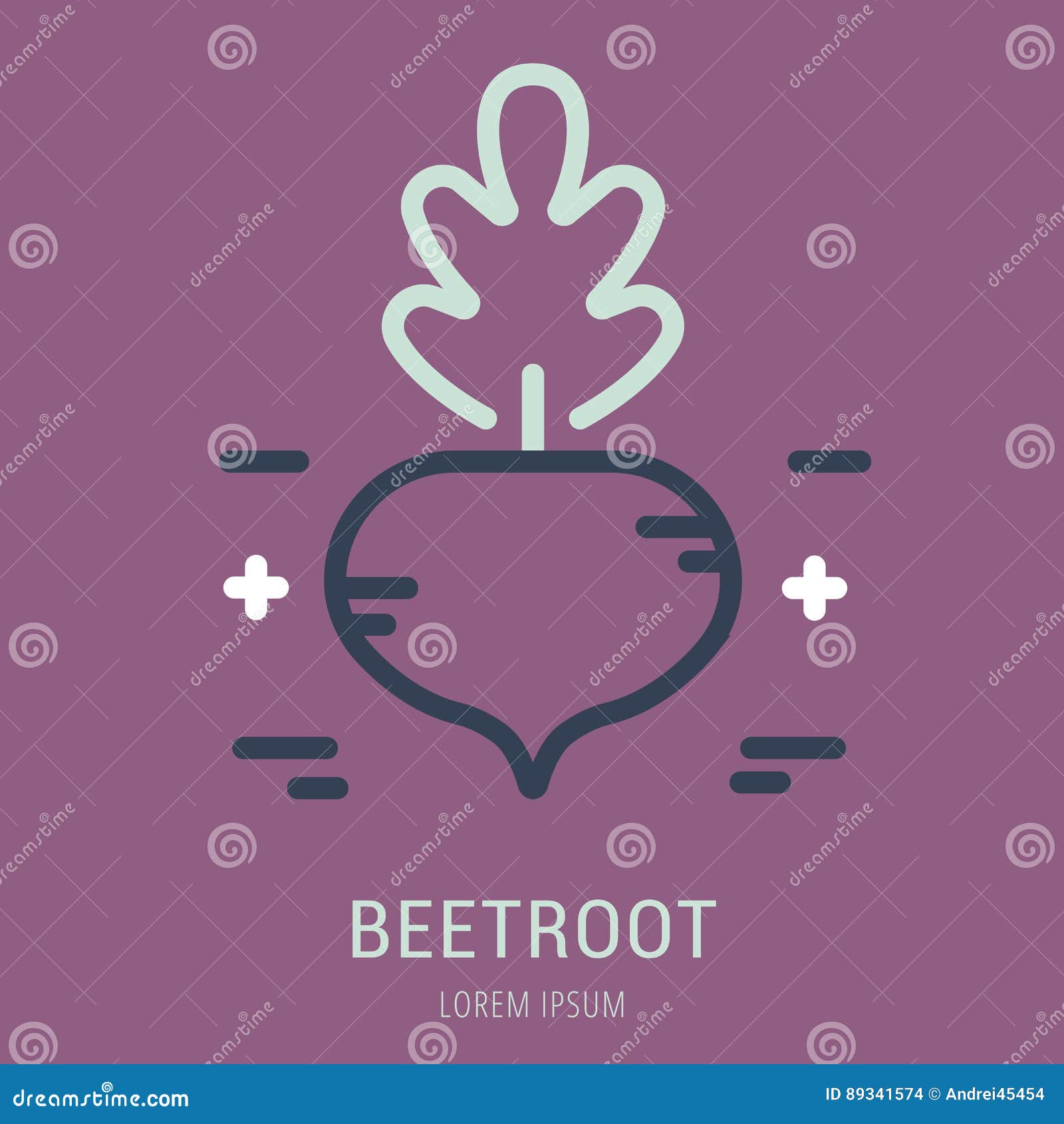 Vector Simple Logo Template Beetroot Stock Illustration - Illustration ...