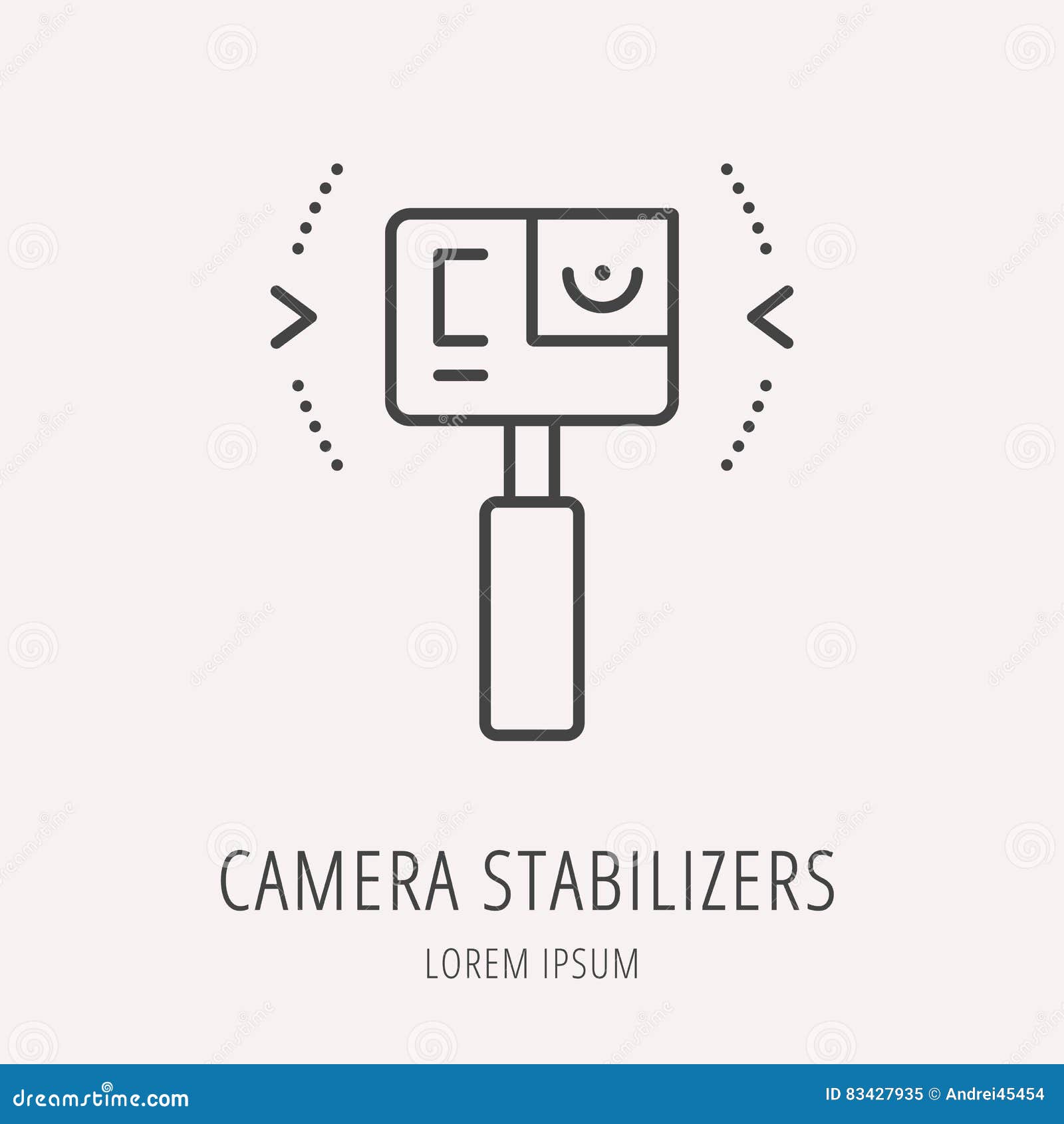 Vector Simple Logo Template Camera Stabilizers Stock Illustration ...