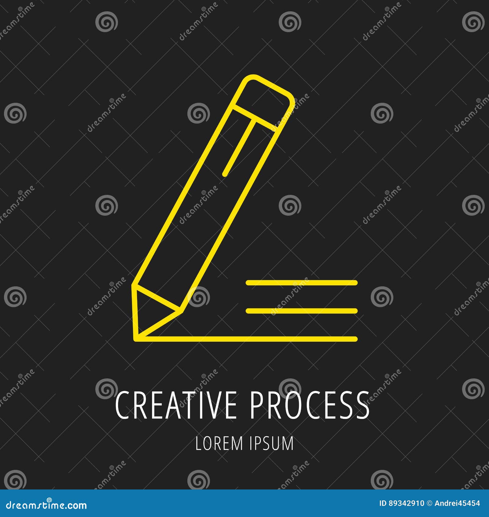 Vector Simple Logo Template Creative Process Stock Illustration ...