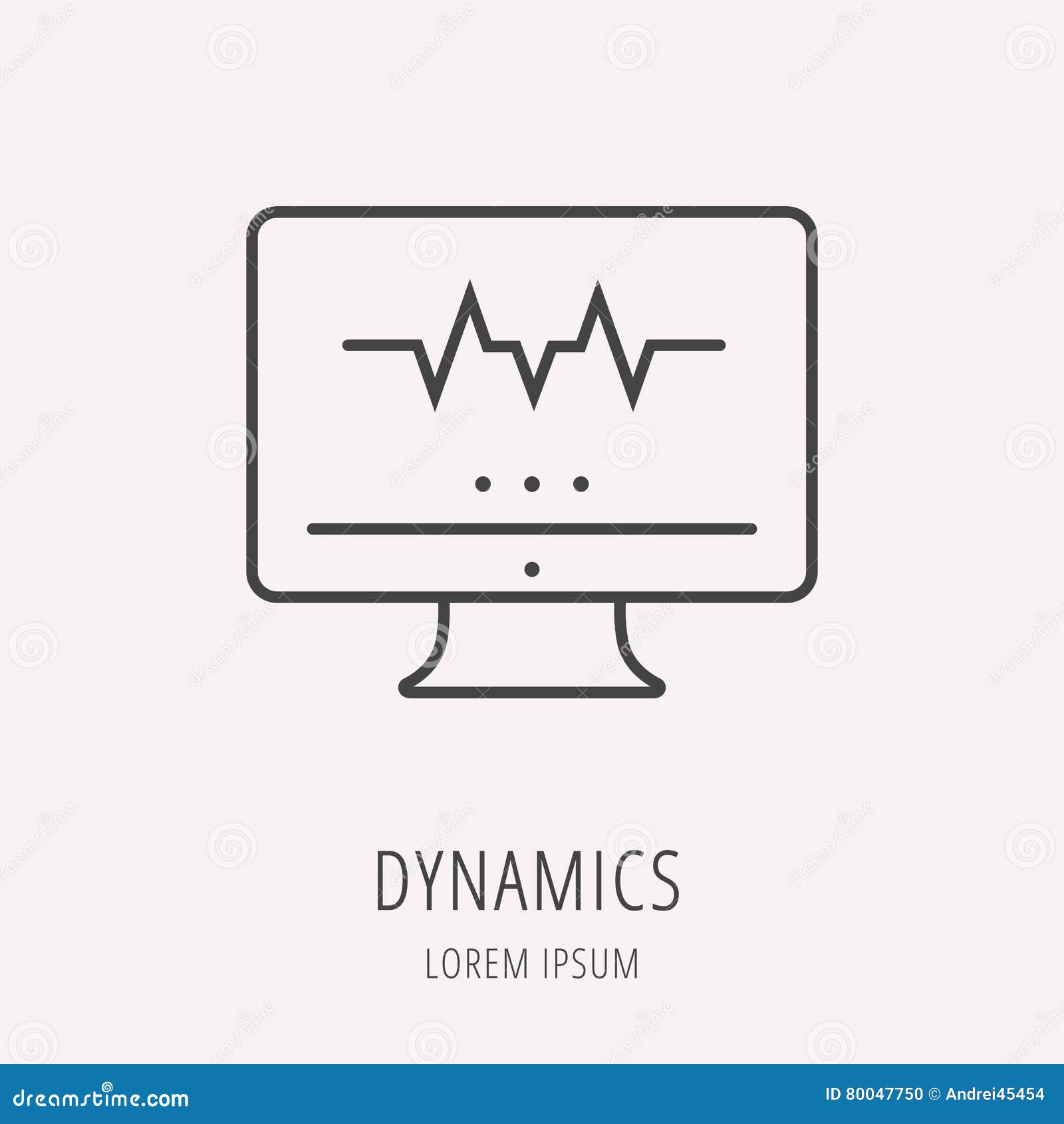 Vector Simple Logo Template Dynamics Stock Illustration - Illustration ...