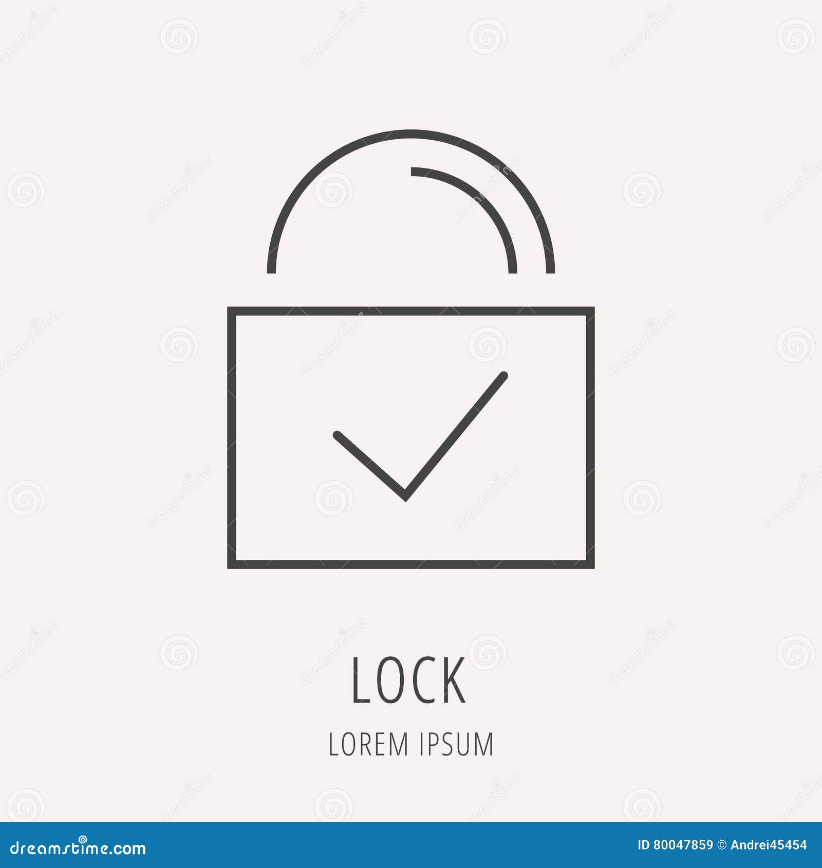 Vector Simple Logo Template Lock Stock Illustration - Illustration of ...