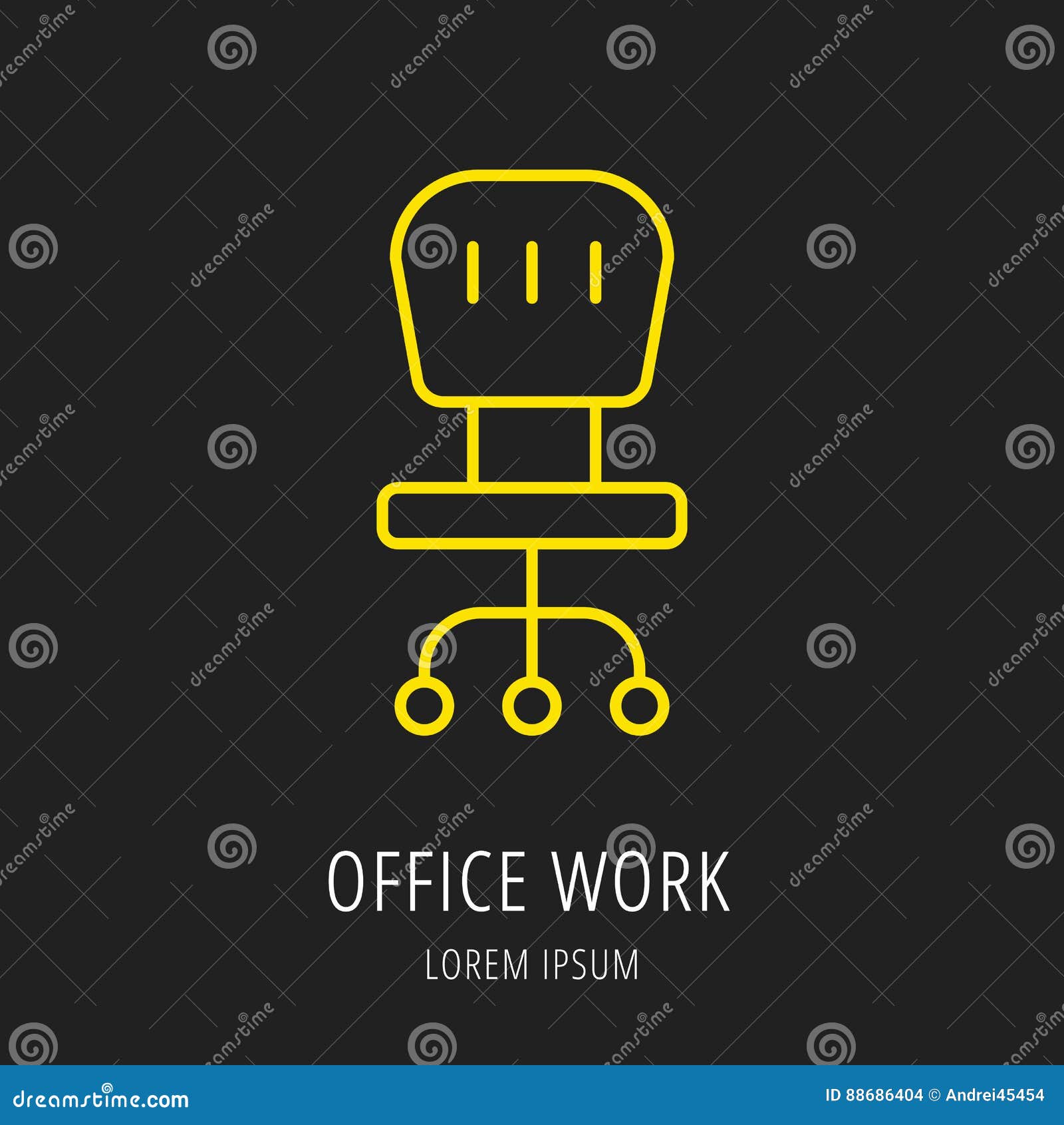 Vector Simple Logo Template Office Work Stock Illustration ...