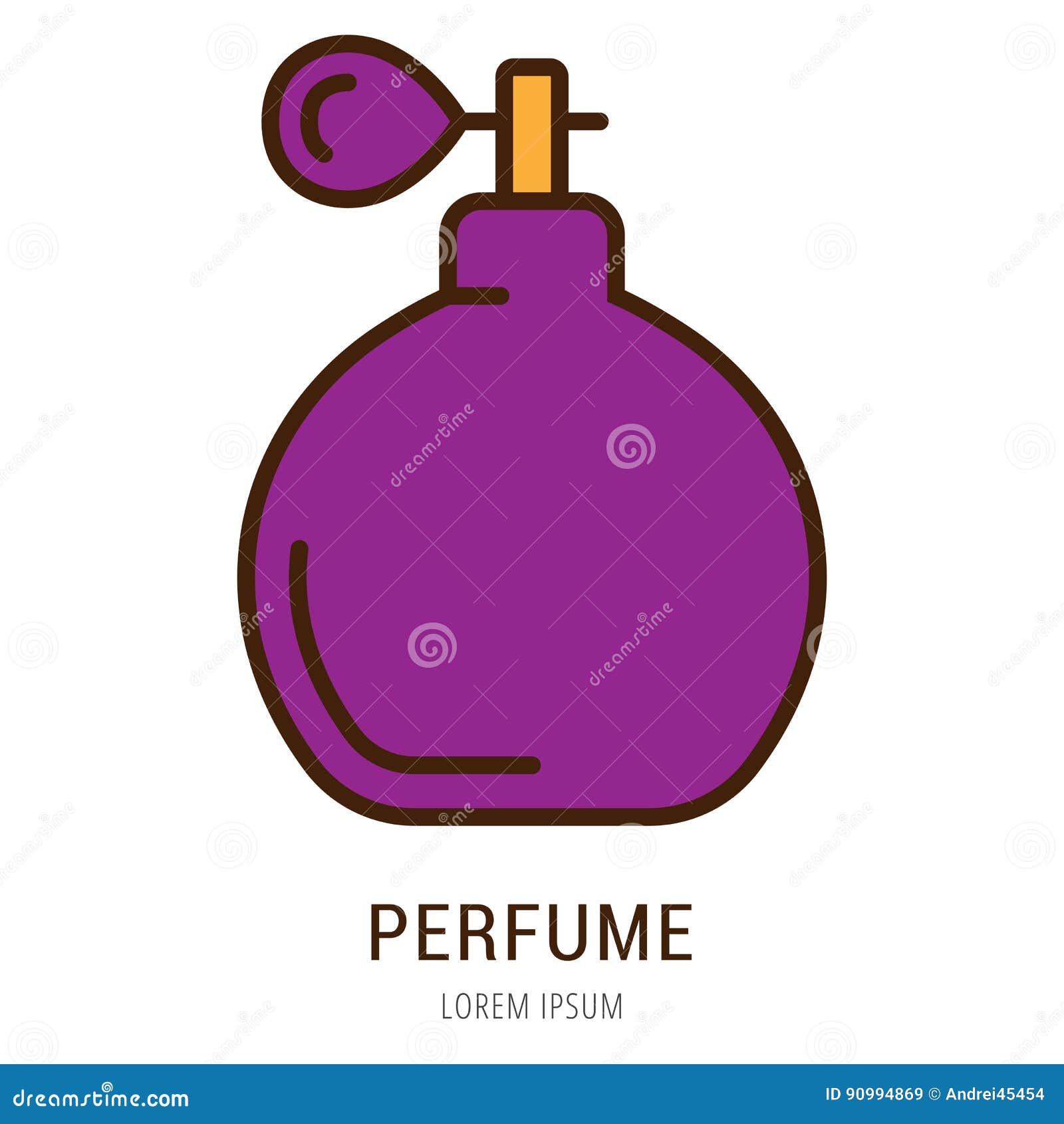 Vector Simple Logo Template Perfume Stock Illustration - Illustration ...