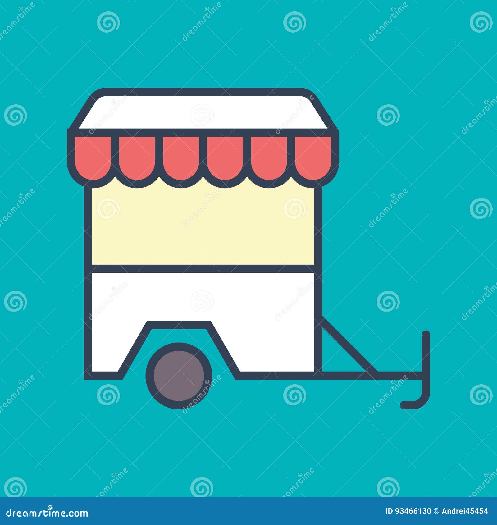Vector Simple Logo Template Wagon Stock Illustration - Illustration of ...