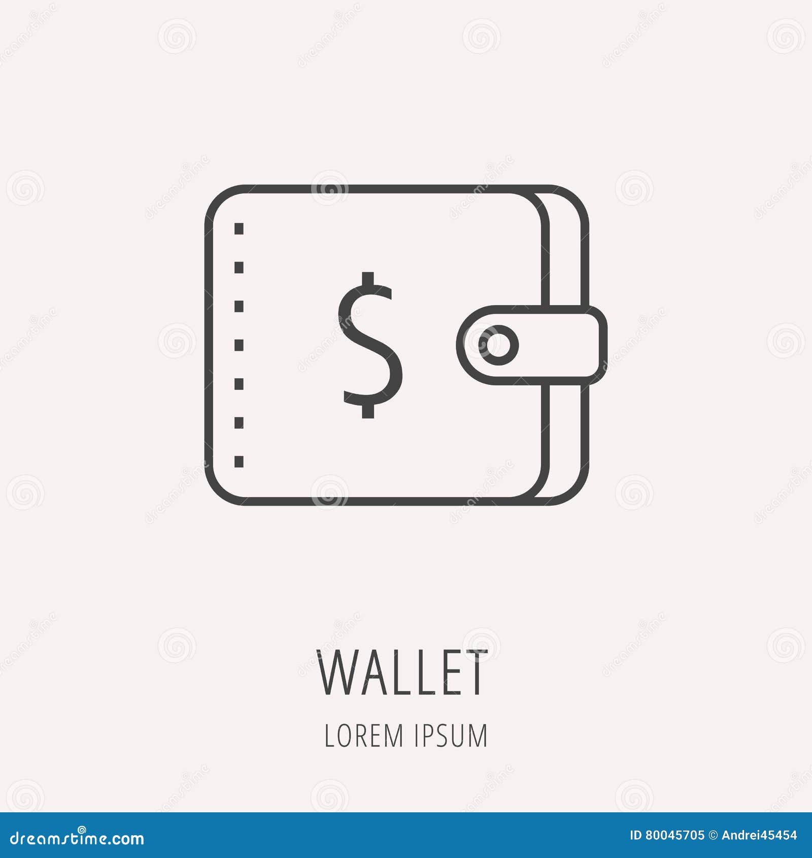 Vector Simple Logo Template Wallet Stock Illustration - Illustration of ...