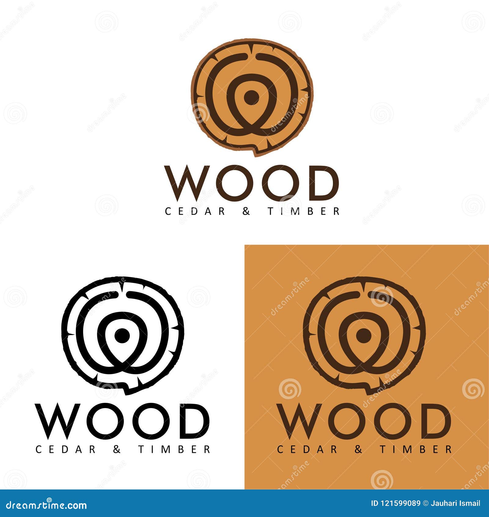 Vector Simple: Logo Wood Lumber Ilustración del Vector - Ilustración de ...