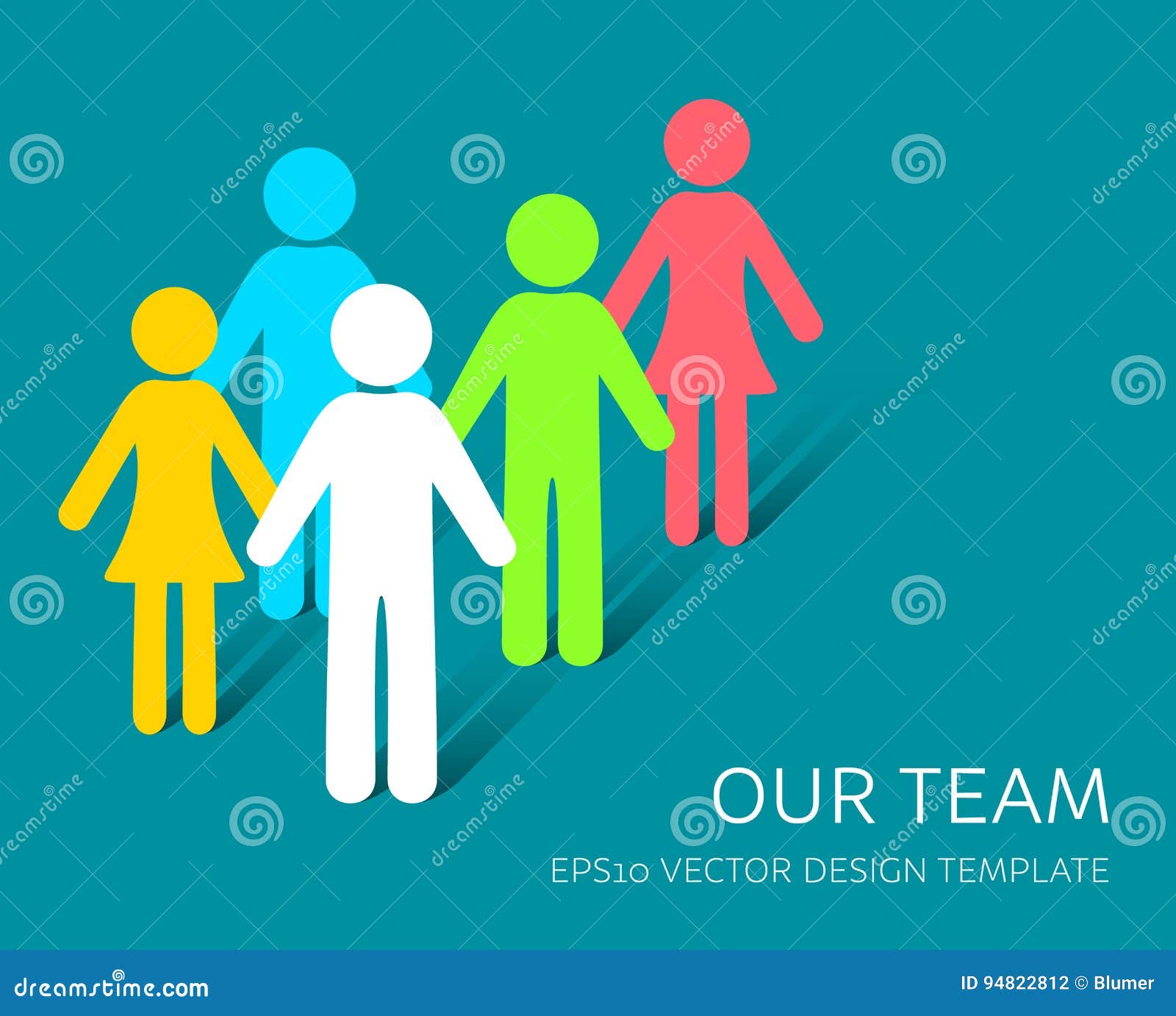 Vector Simple Our Team Icon Company Stock Vector - Illustration of join ...
