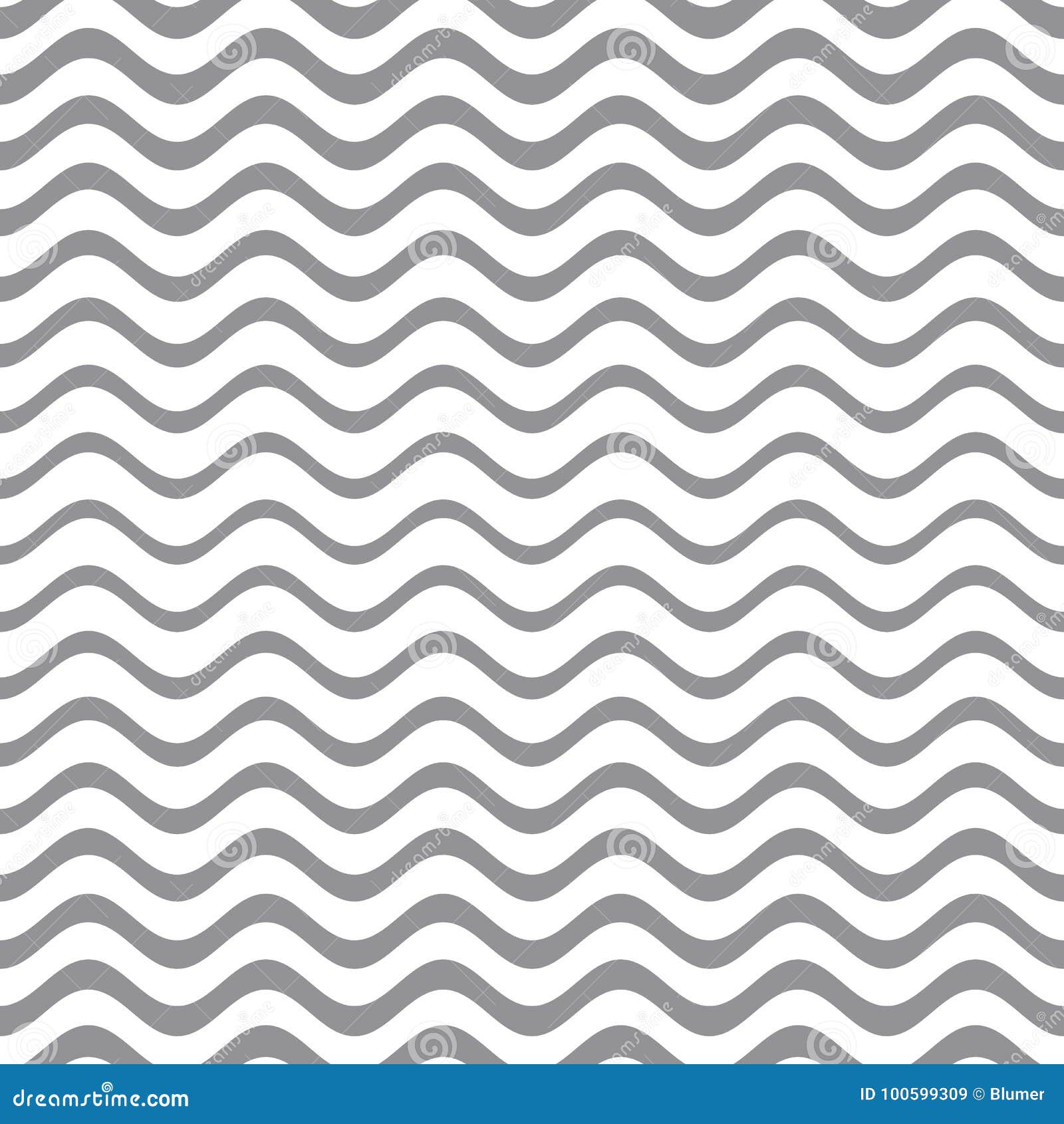 Vector Seamless Gradient Wavy Line Pattern Stock Vector - Illustration ...