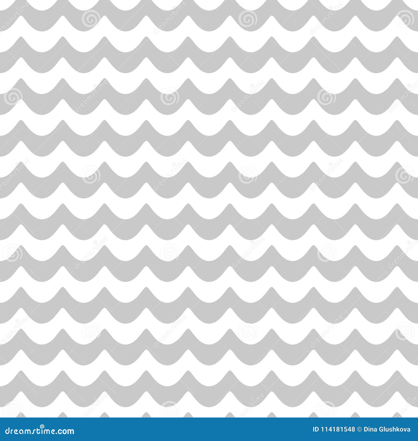 Vector Simple Seamless Pattern. Color Waves Stock Vector - Illustration ...