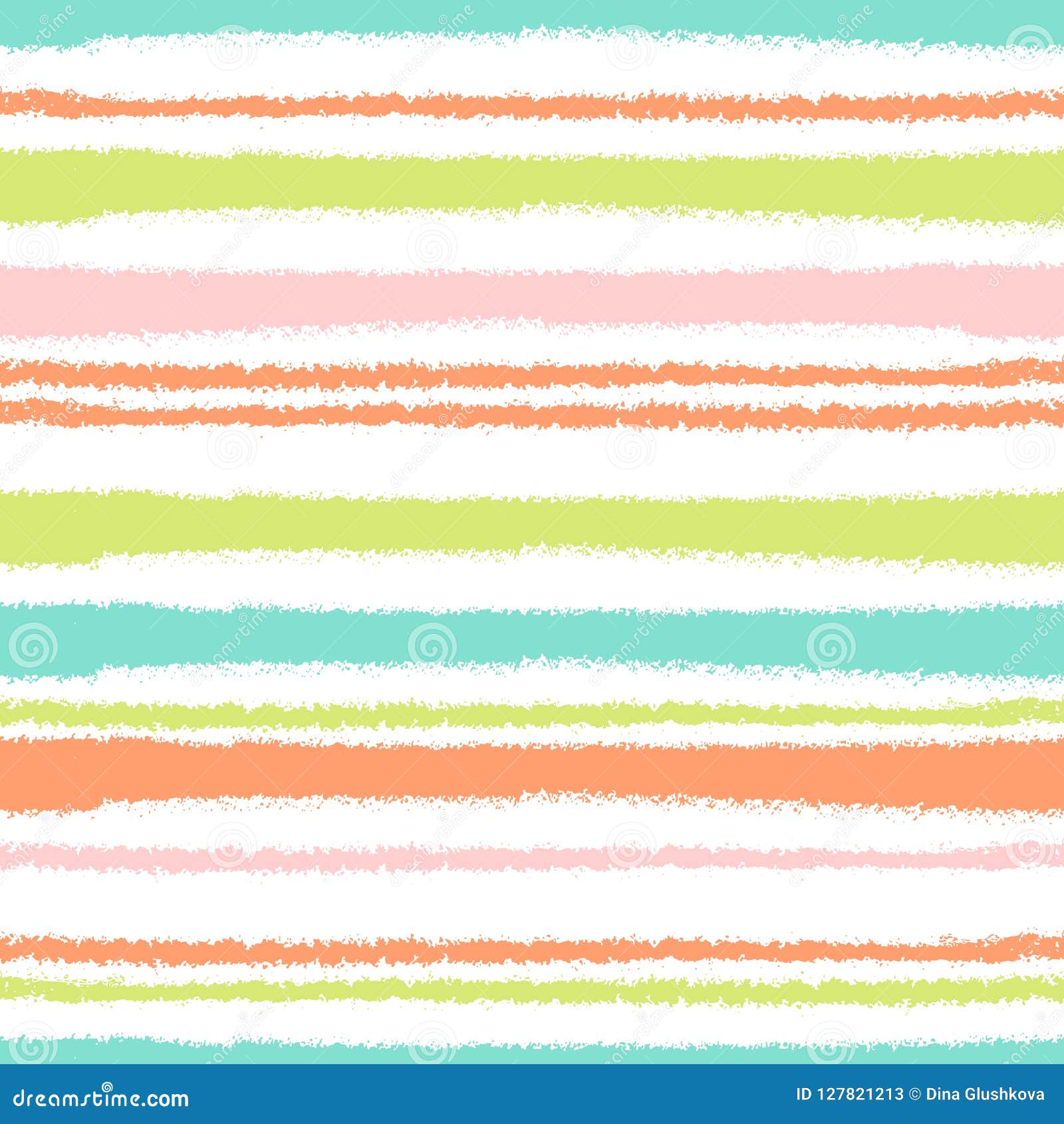 Vector Simple Seamless Pattern with Crayons Draw Color Stripes. Stock ...