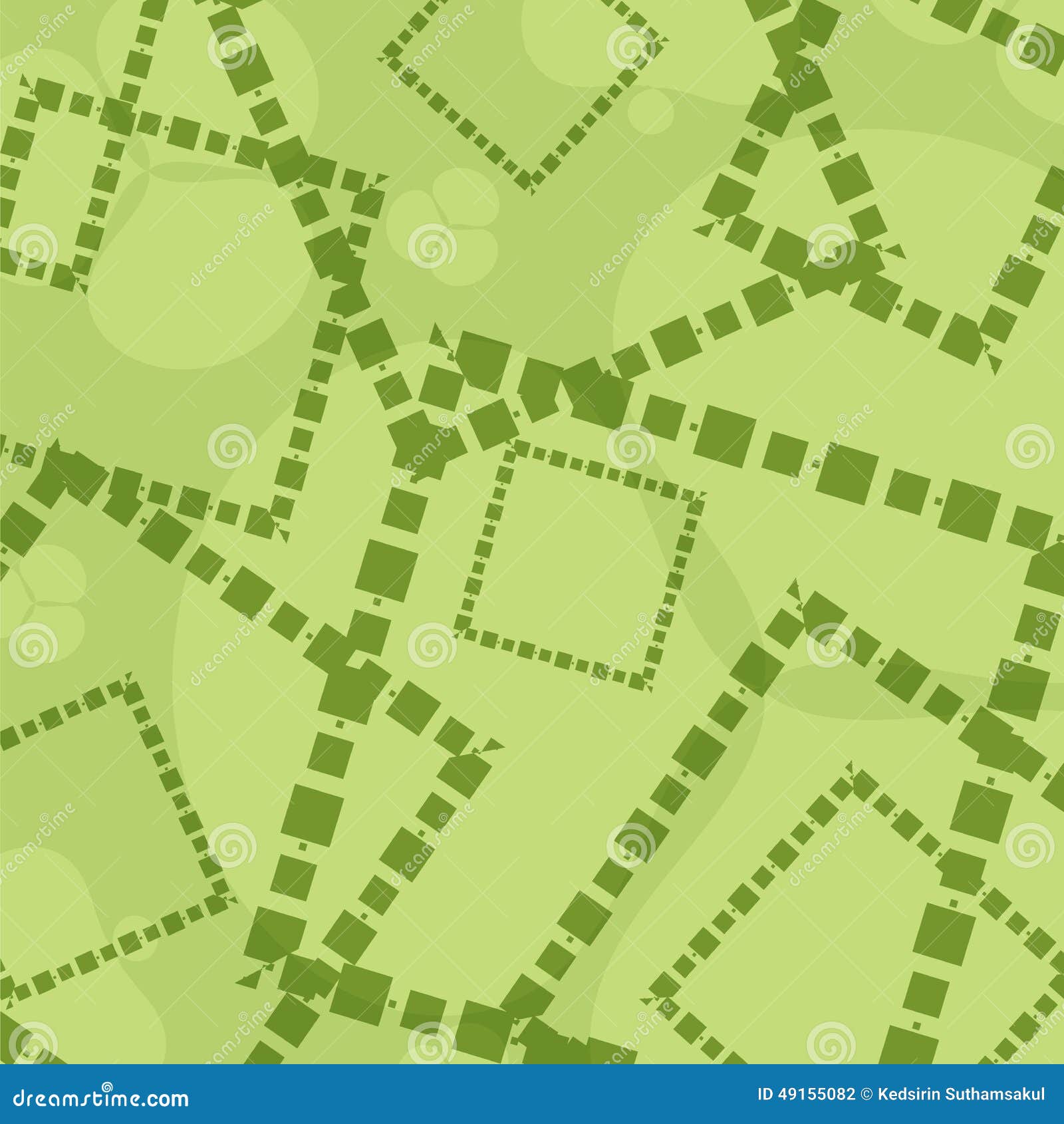 Vector of Simple Shape Pattern on Green Background Stock Vector ...