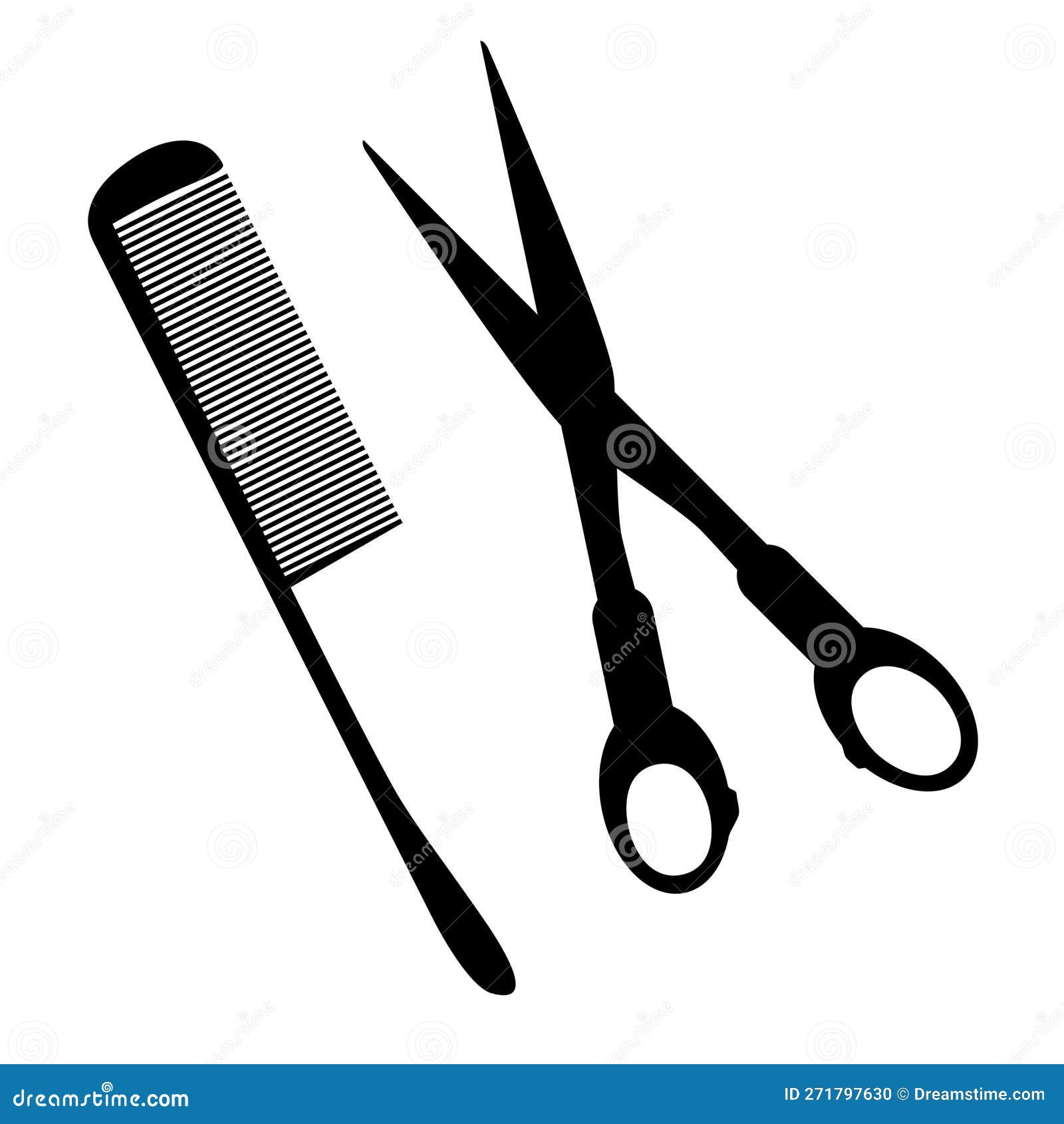 Simple Scissor Symbol Cartoon Vector | CartoonDealer.com #107190465