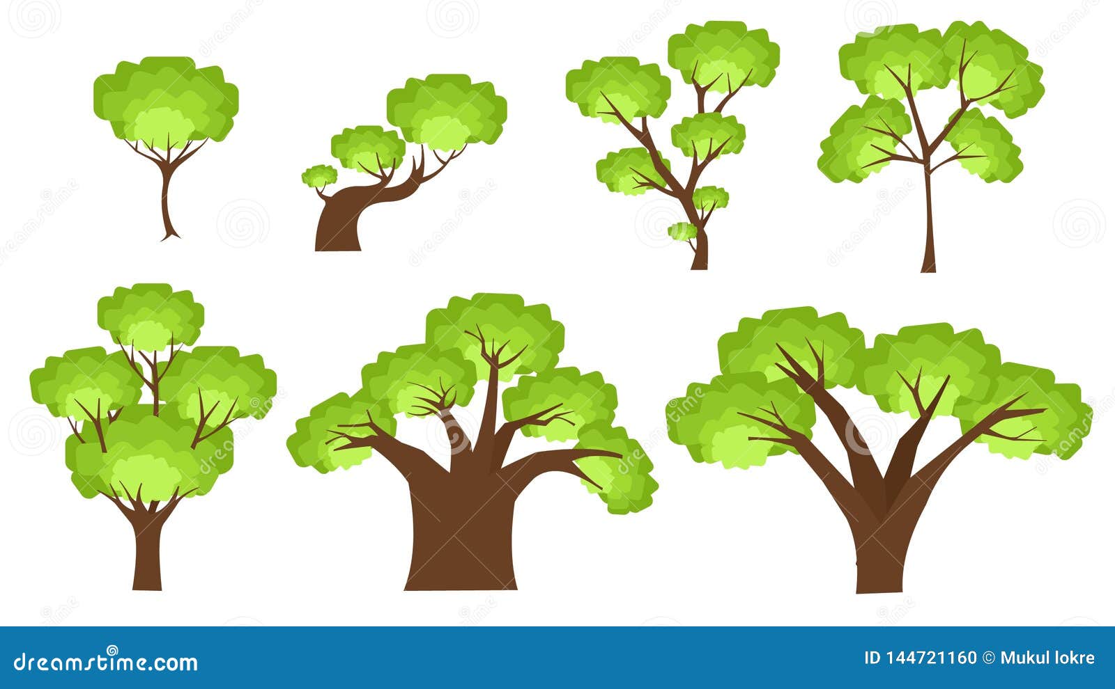 VECTOR SIMPLIFIED TREE BUNCH . for INFOGRAPHICS Stock Vector ...