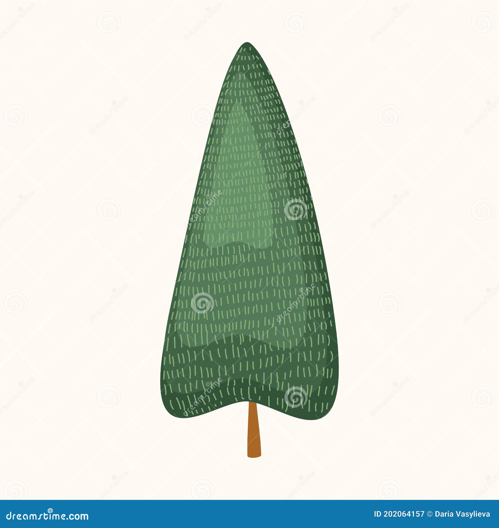 Vector Simplified Tree Image, Eco Friendly Minimalistic Tree Stock ...
