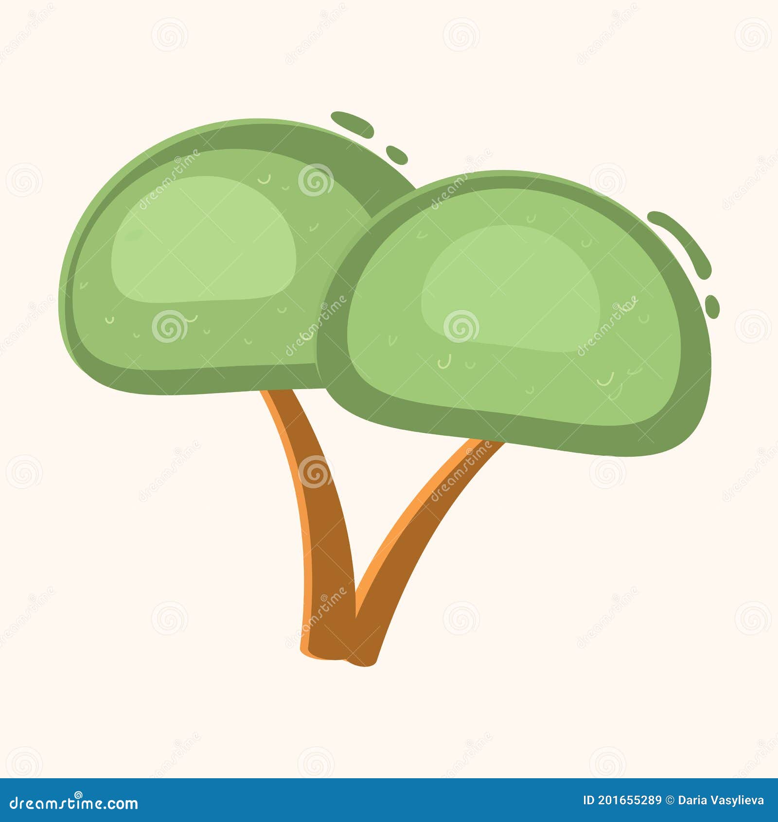 Vector Simplified Tree Image, Eco Friendly Minimalistic Tree Stock ...