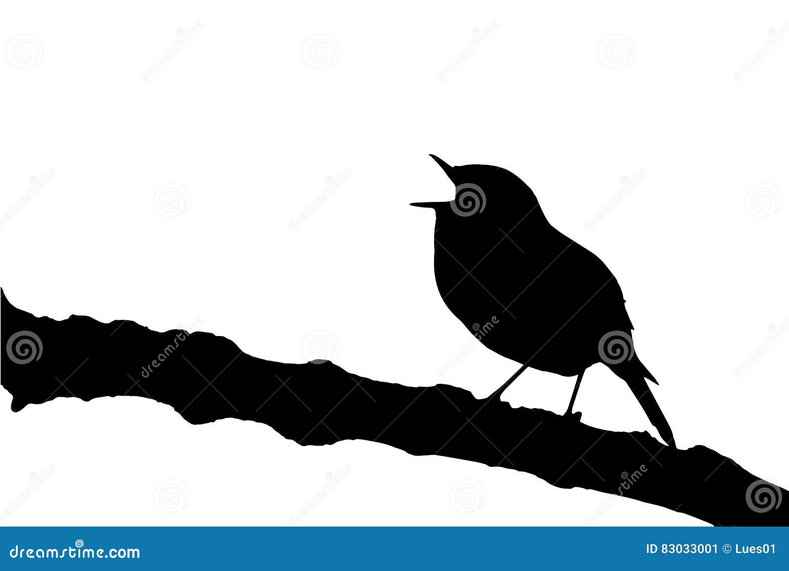 Vector Singing Robin Redbreast Stock Vector - Illustration of logo ...
