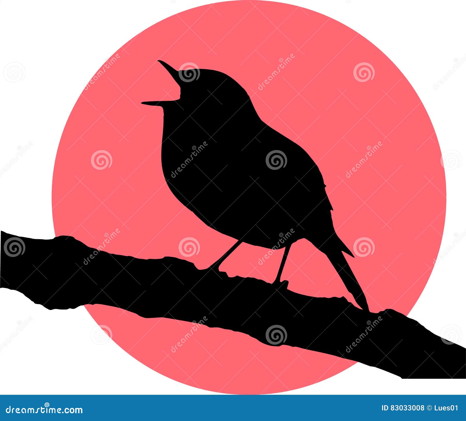 Vector Singing Robin Redbreast Stock Vector - Illustration of symbol ...