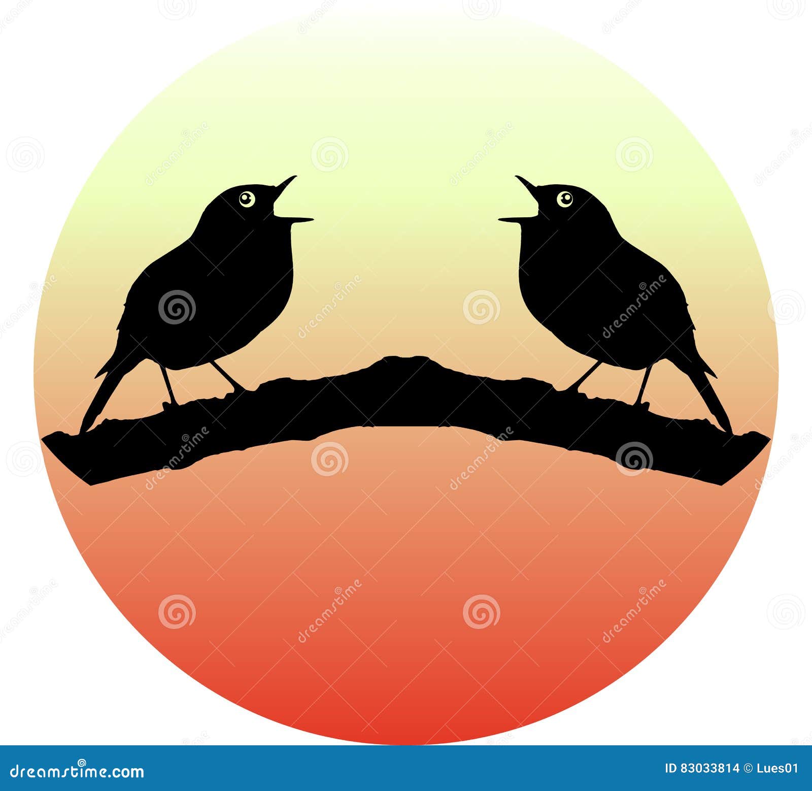 Vector Singing Robin Redbreast Stock Vector - Illustration of heart ...