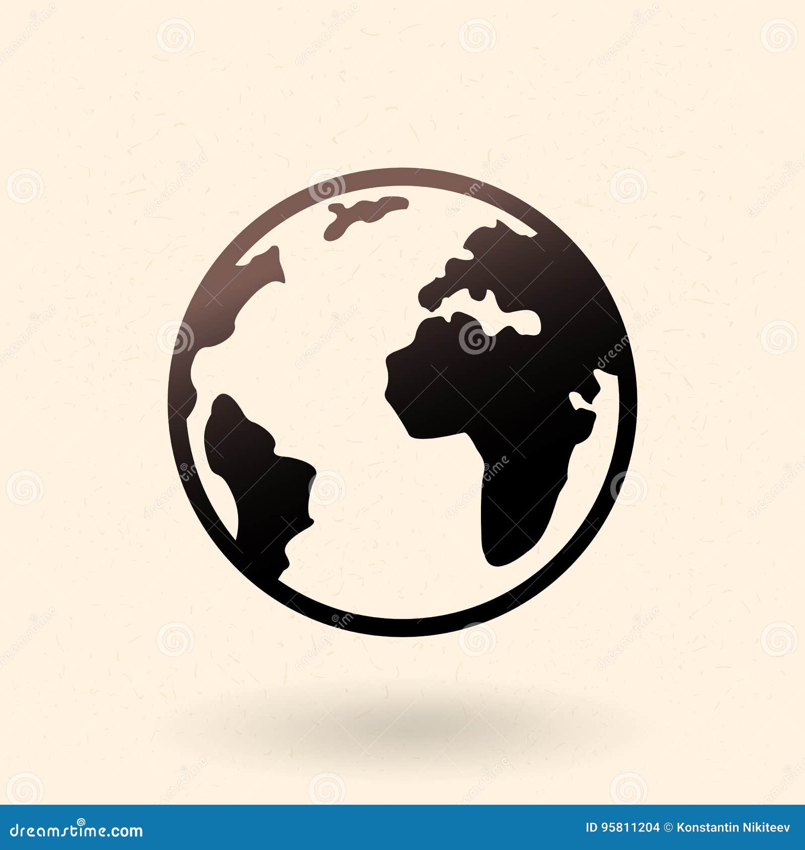 Vector Single Basic Icon - Globe Stock Vector - Illustration of galaxy ...