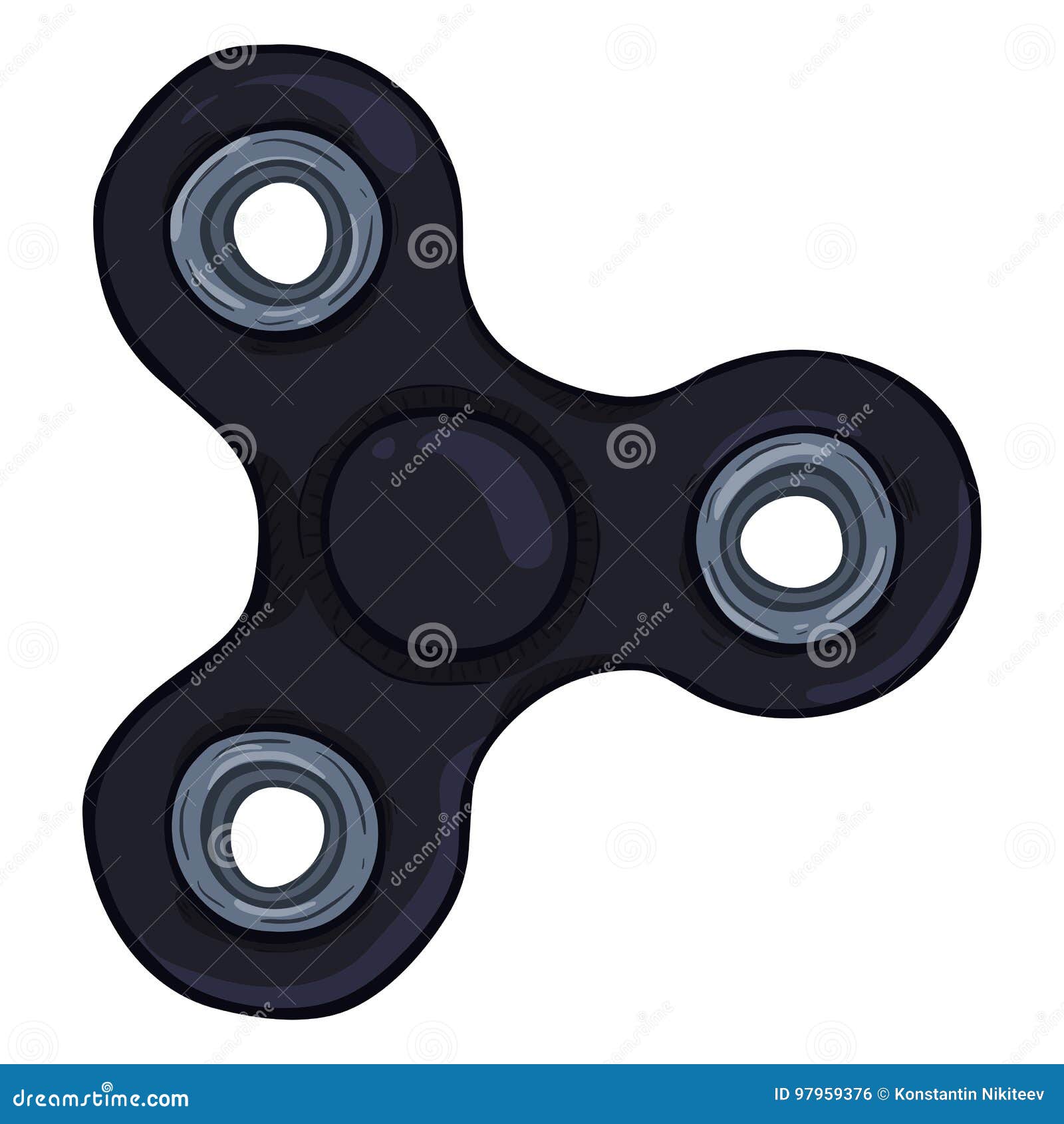 Vector Single Cartoon Illustration - Hand Spinner Stock Vector ...