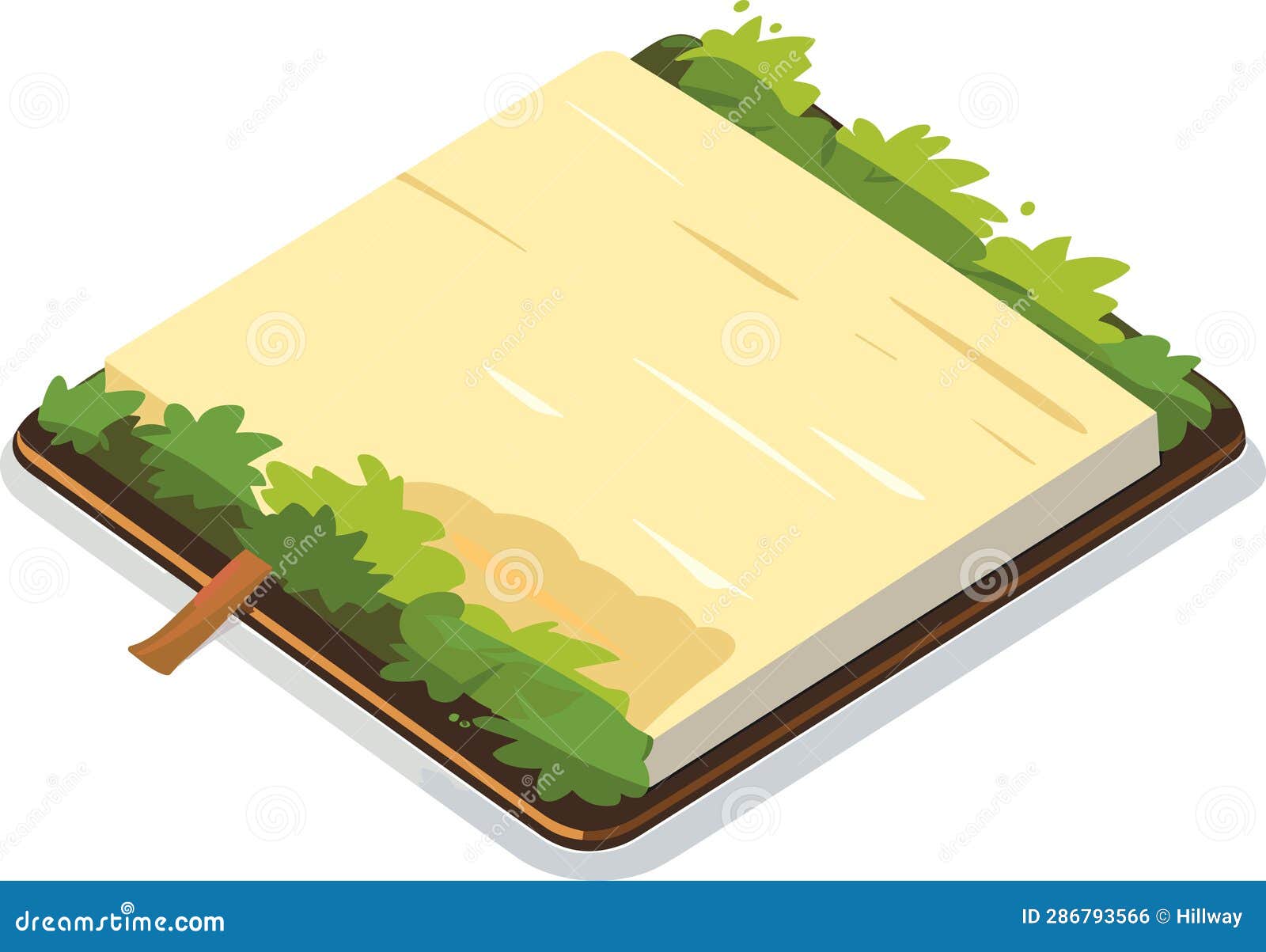 Vector Single Cartoon Spiral Notebook on White Background, Vector Stock ...