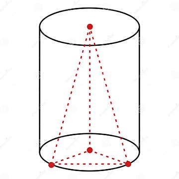 Vector Single Line Illustration - Cylinder Stock Vector - Illustration ...