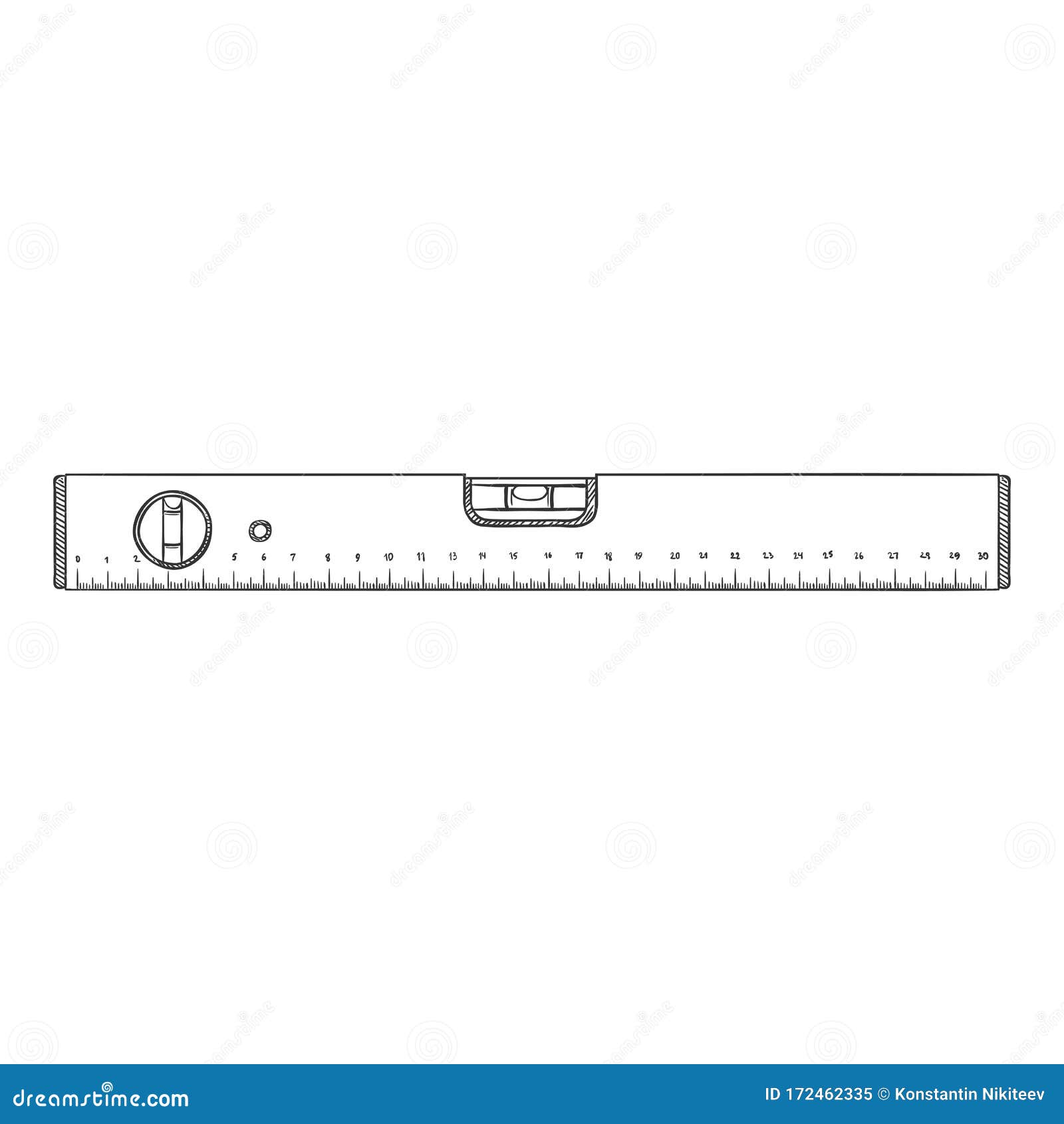 Vector Sketch Building Level Stock Vector - Illustration of equipment ...
