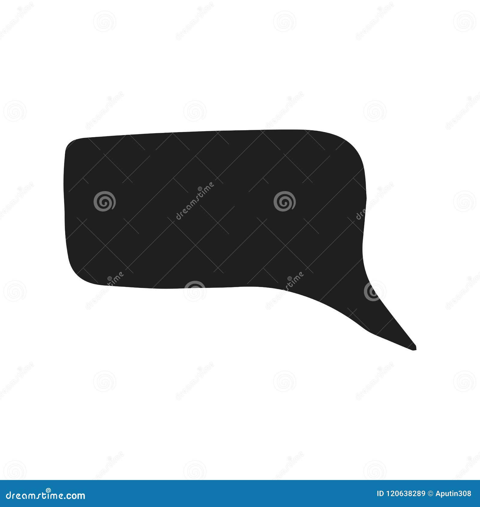 Vector Sketch Dialog Box. Web Cloud Isolated Stock Illustration ...