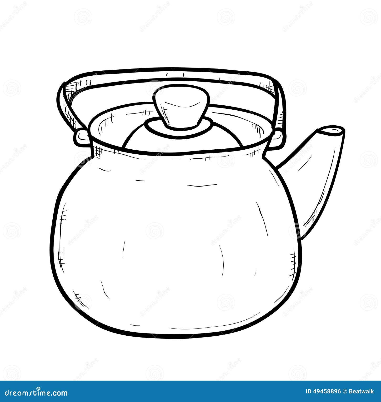 Vector Sketch Of Doodle Kettle | CartoonDealer.com #49458896