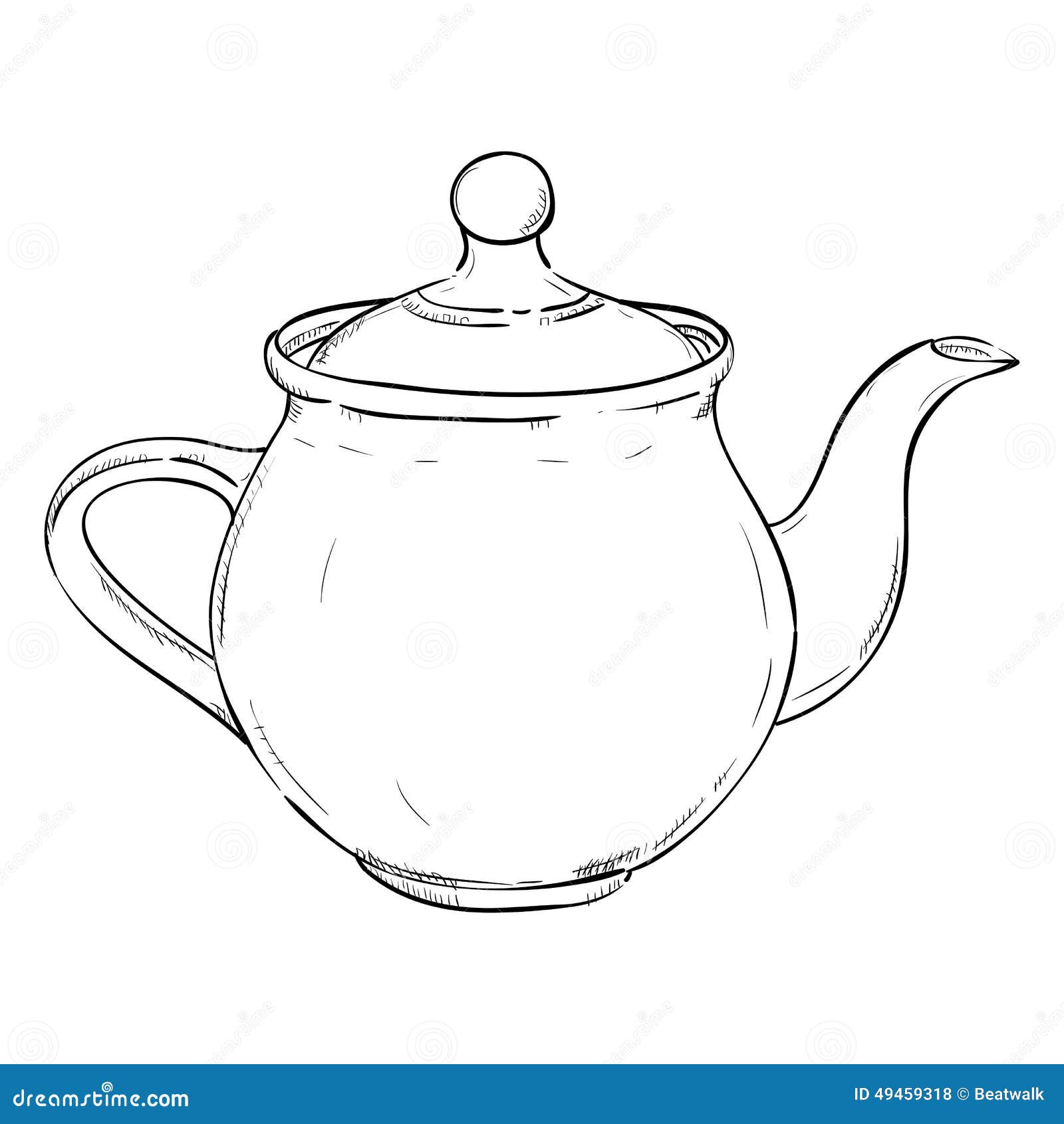 Vector Sketch Of Doodle Kettle | CartoonDealer.com #49459318
