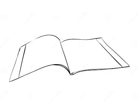 Vector Sketch of Exercise Book. Stock Vector - Illustration of book ...