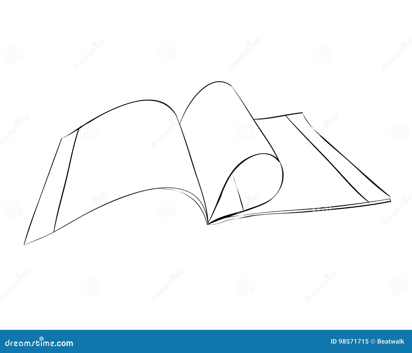 Vector Sketch of Exercise Book. Stock Vector - Illustration of note ...