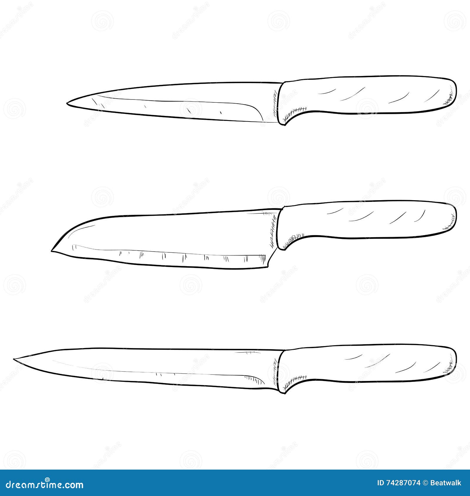 Kitchen Knife Drawing