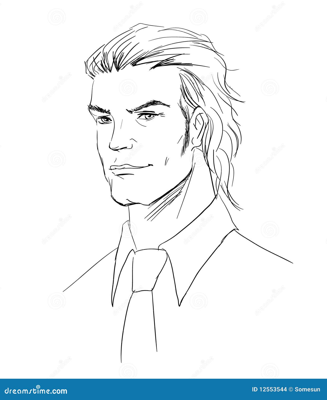 Vector sketch man portrait stock vector. Illustration of elegant - 12553544 Vector sketch man portrait stock vector. Illustration of elegant - 12553544