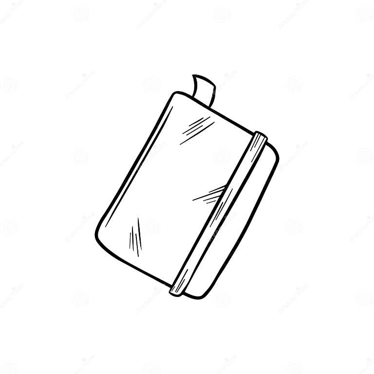 Vector Sketch of Notepad. Hand Draw Illustration Stock Vector ...