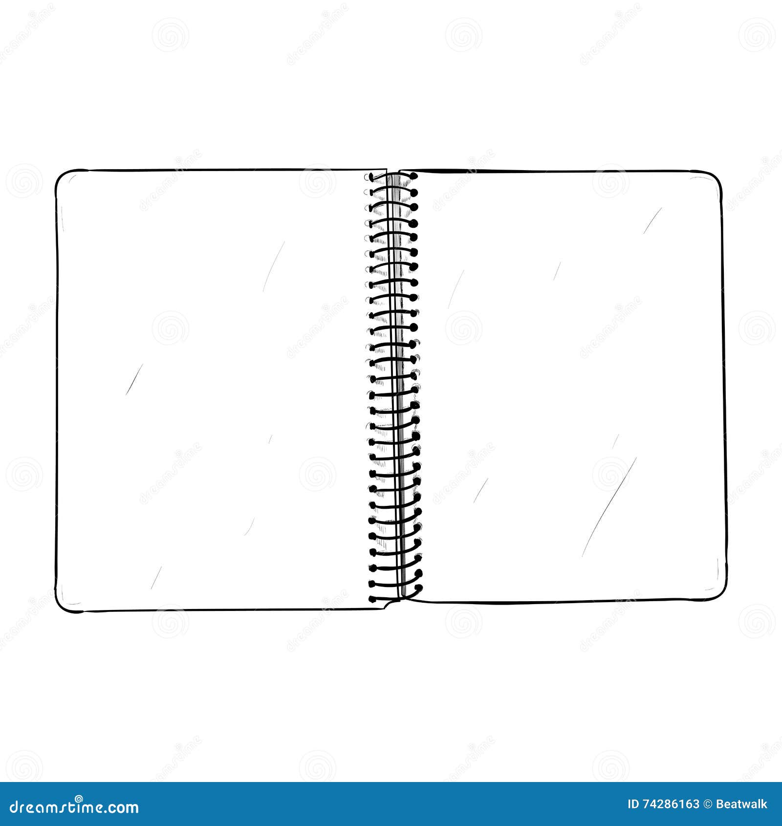 Vector sketch of notepad stock vector. Illustration of organizer - 74286163 Vector sketch of notepad stock vector. Illustration of organizer - 74286163