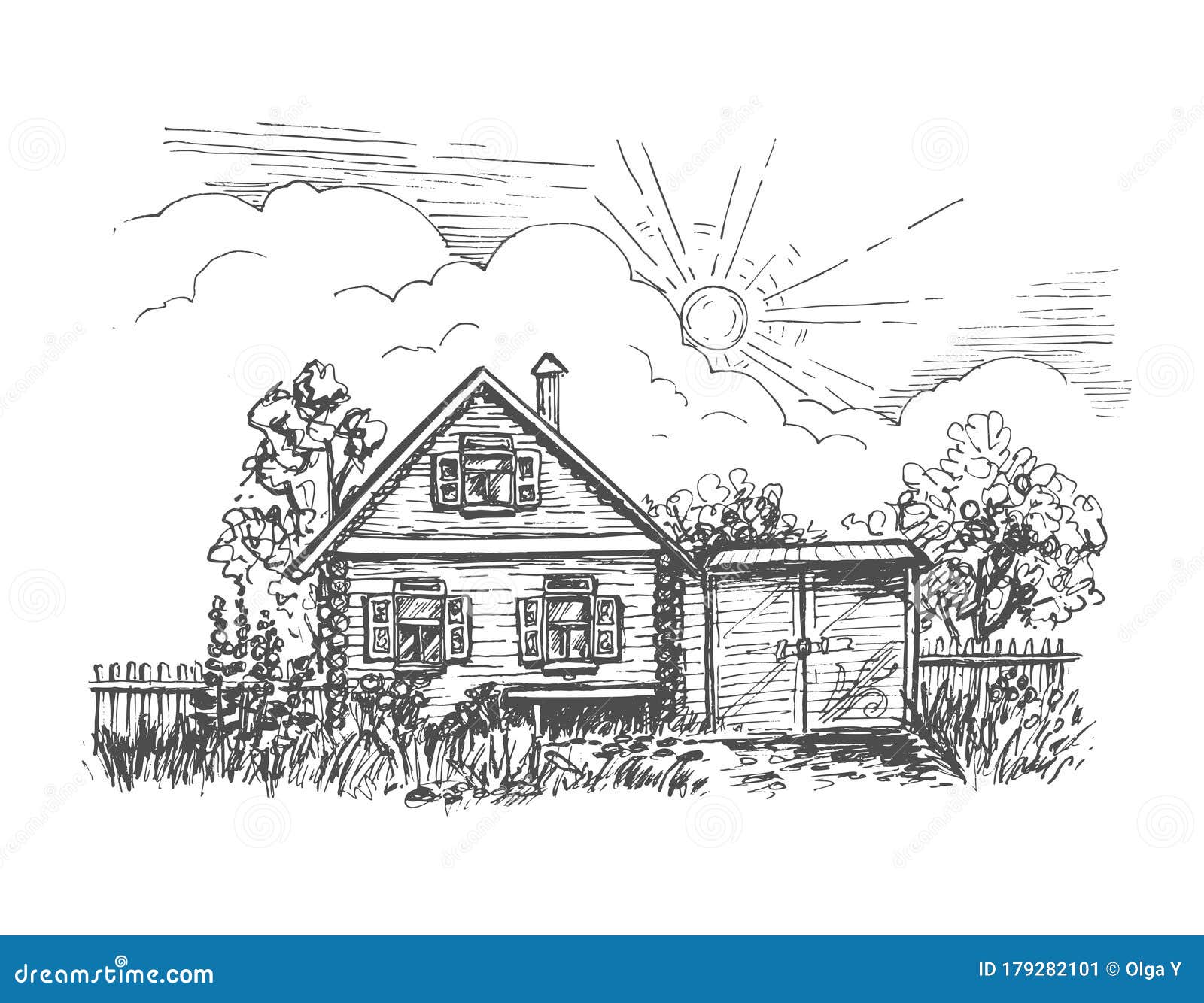 Sun House Sketch Stock Illustrations – 4,676 Sun House Sketch Stock ...